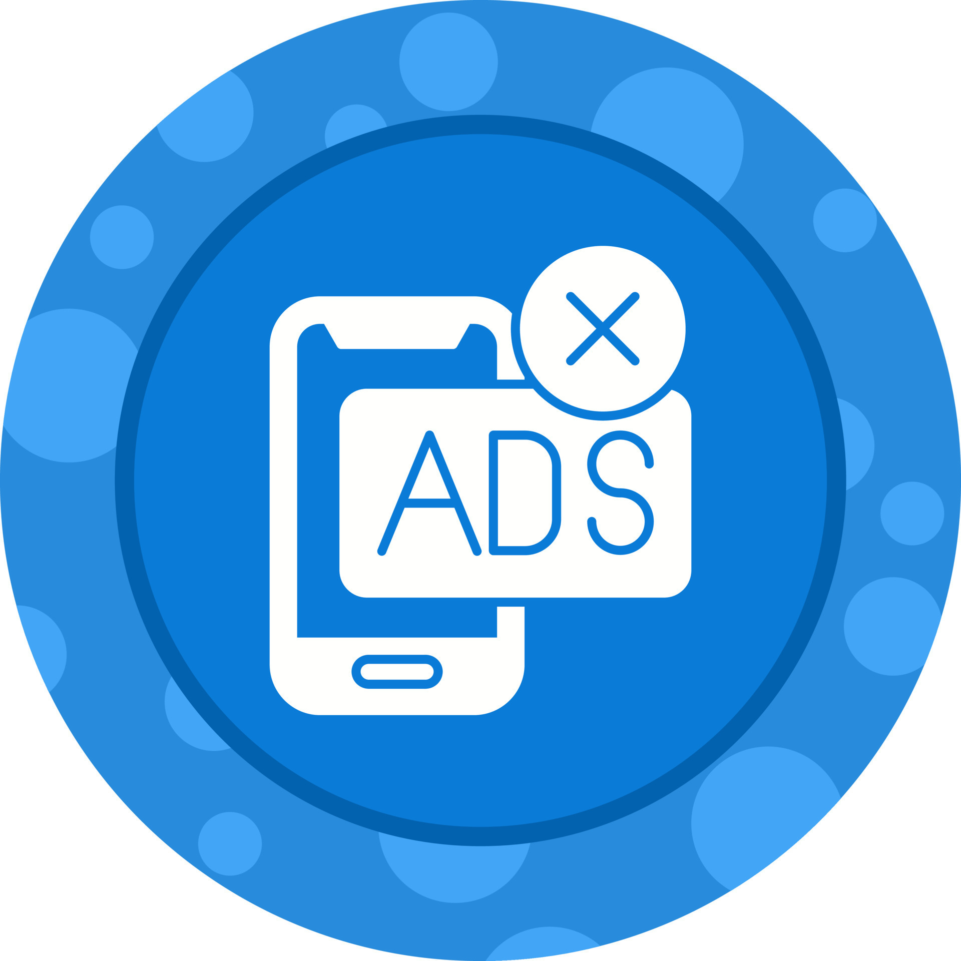 Ad Block Vector Icon 23239926 Vector Art At Vecteezy