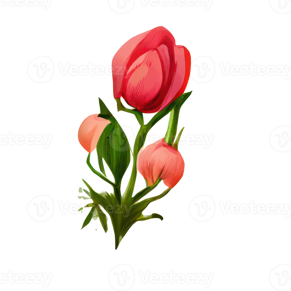Rosas Acuarela Ai Generado 23241306 Png