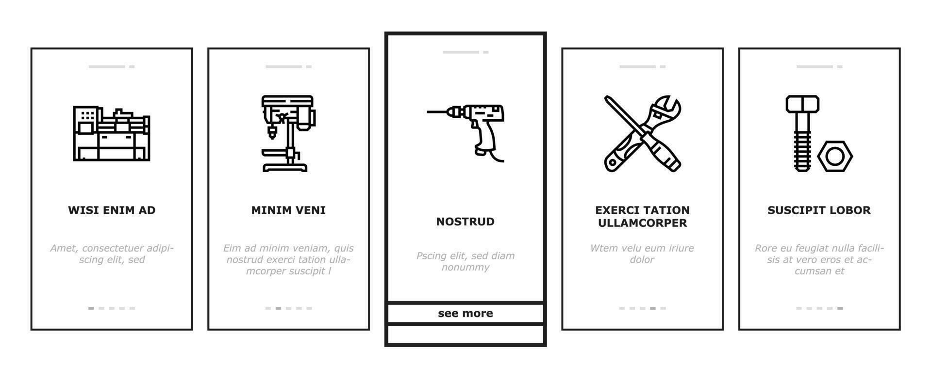 engineering tool work wrench onboarding icons set vector 23245188 ... engineering tool work wrench onboarding icons set vector 23245188 ...