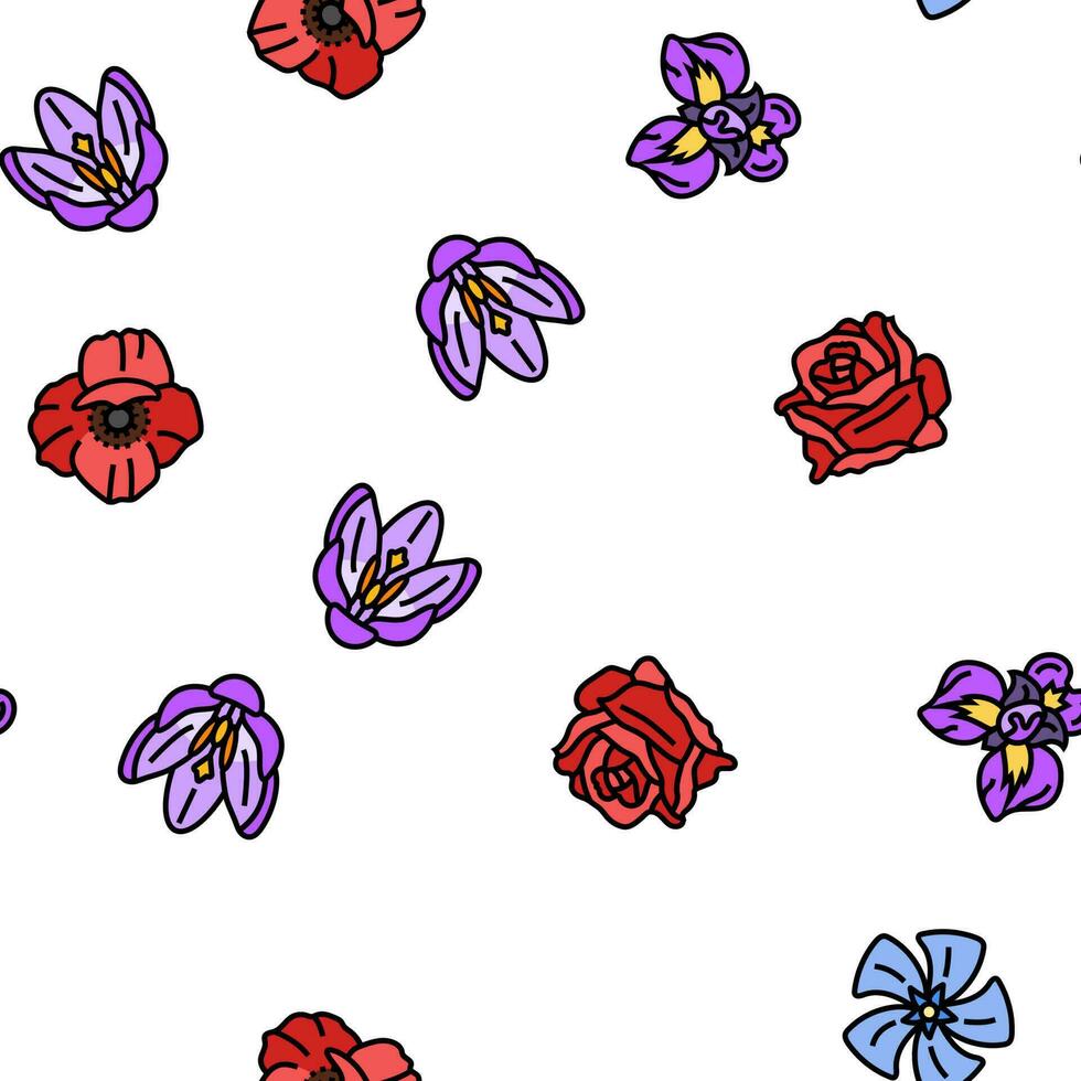 flower blossom spring vector seamless pattern 23245508 Vector Art at ...
