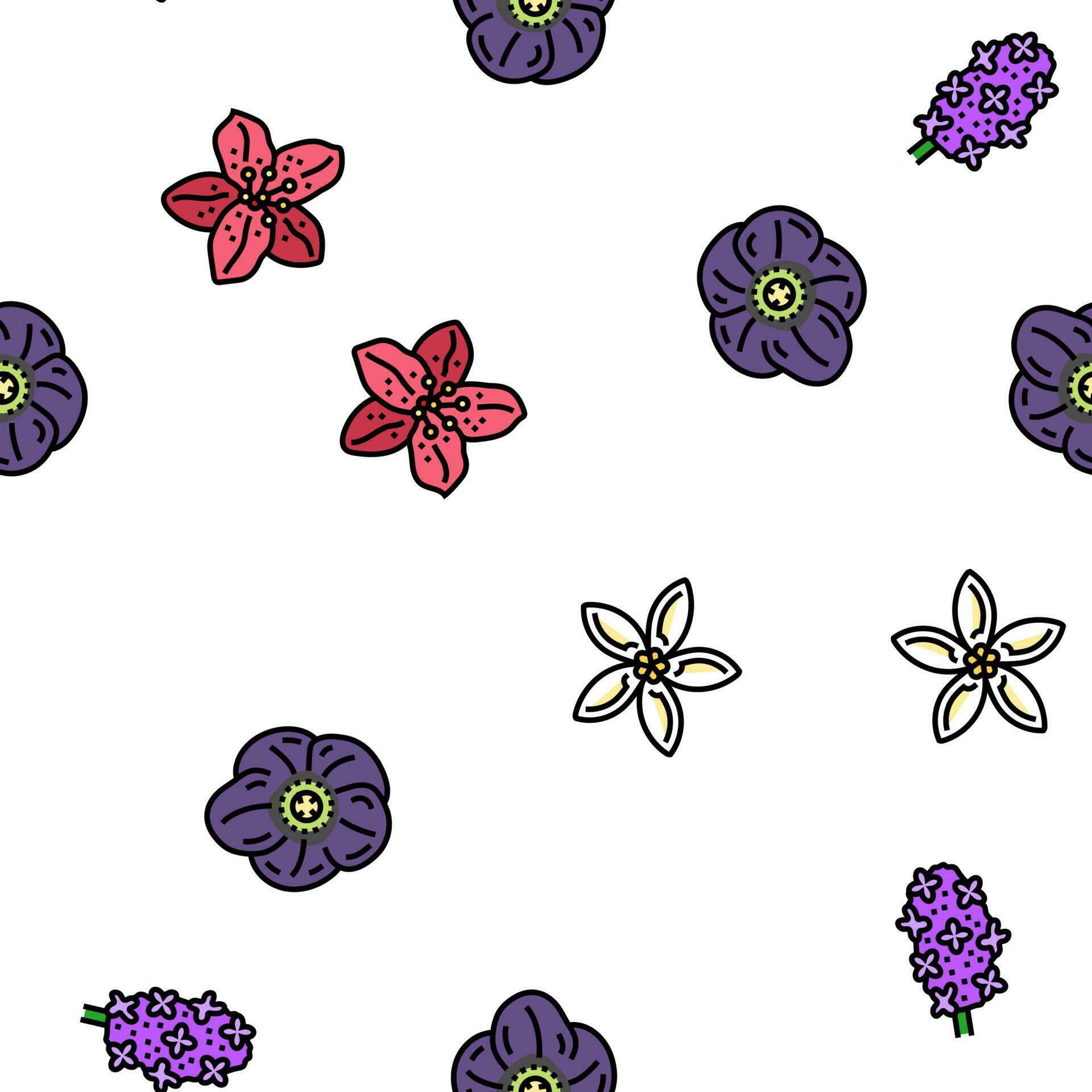 Flower Blossom Spring Vector Seamless Pattern 23245511 Vector Art At Vecteezy