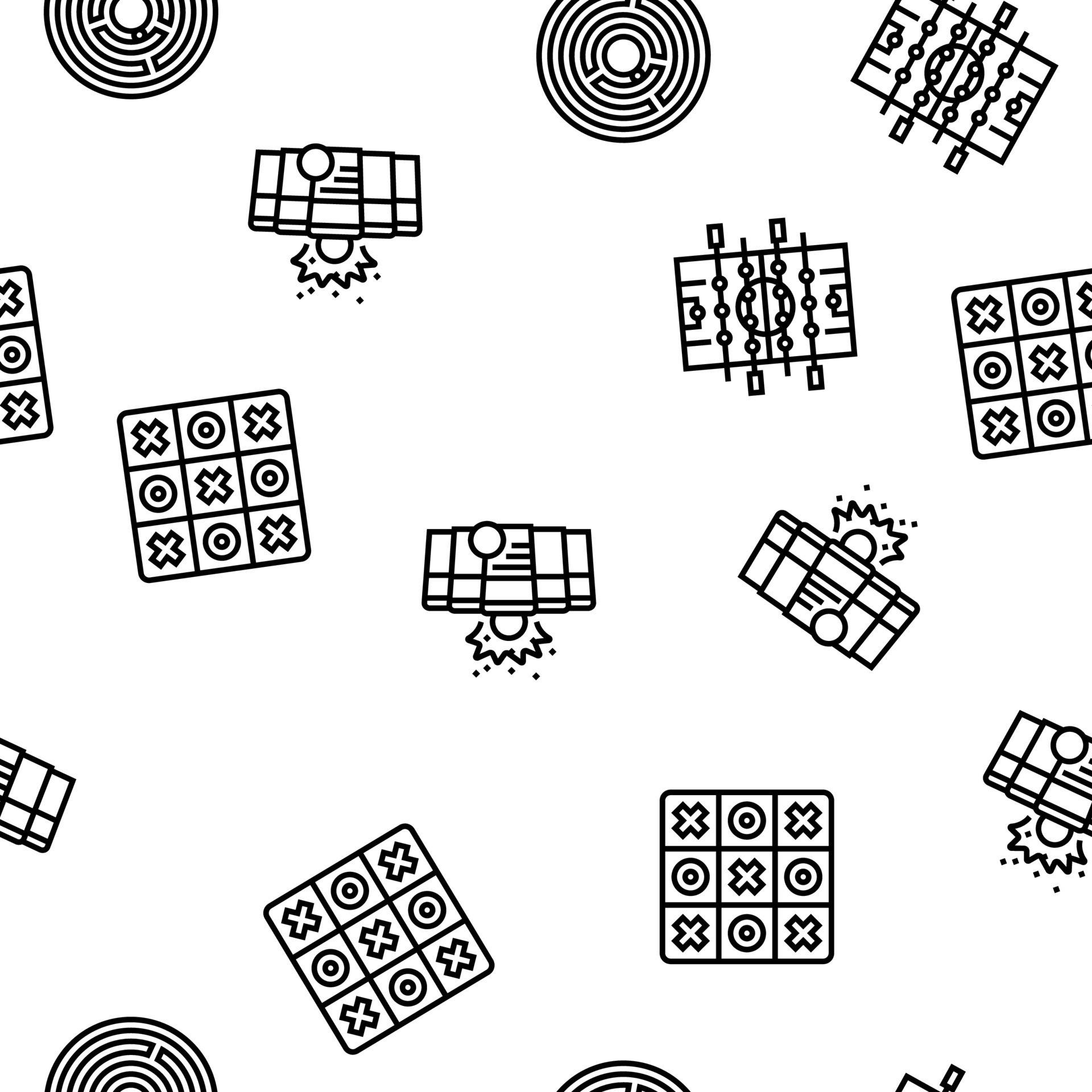 Game Table Play Board Vector Seamless Pattern 23245749 Vector Art At