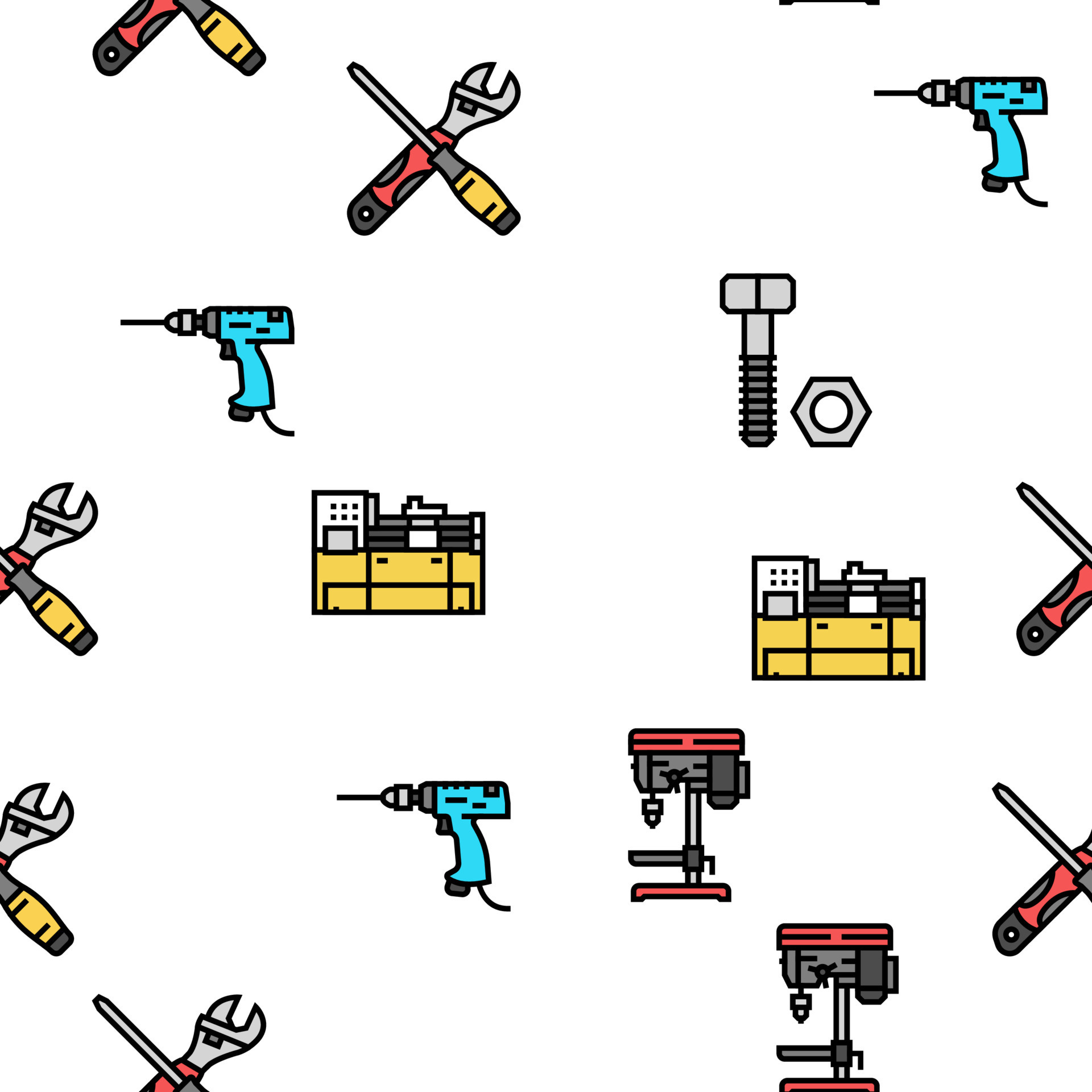 engineering tool work wrench vector seamless pattern 23245790 Vector ... engineering tool work wrench vector seamless pattern 23245790 Vector ...
