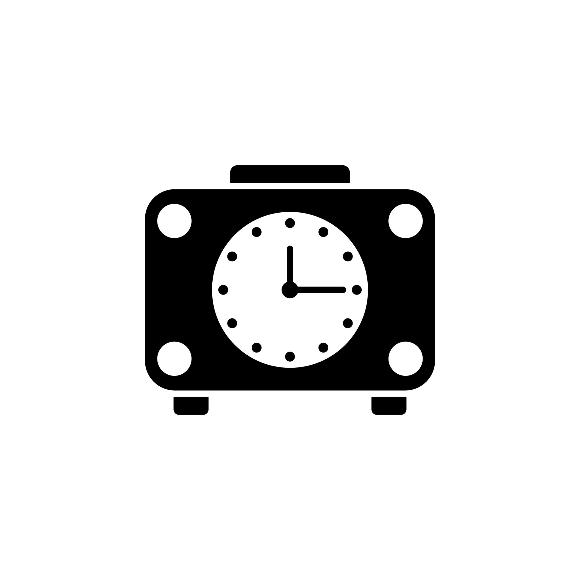 Alarm Clock Vector Icon Illustration 23246131 Vector Art At Vecteezy