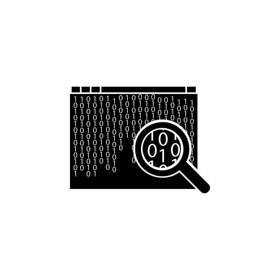 Binary Data Find vector icon illustration 23246459 Vector Art at Vecteezy