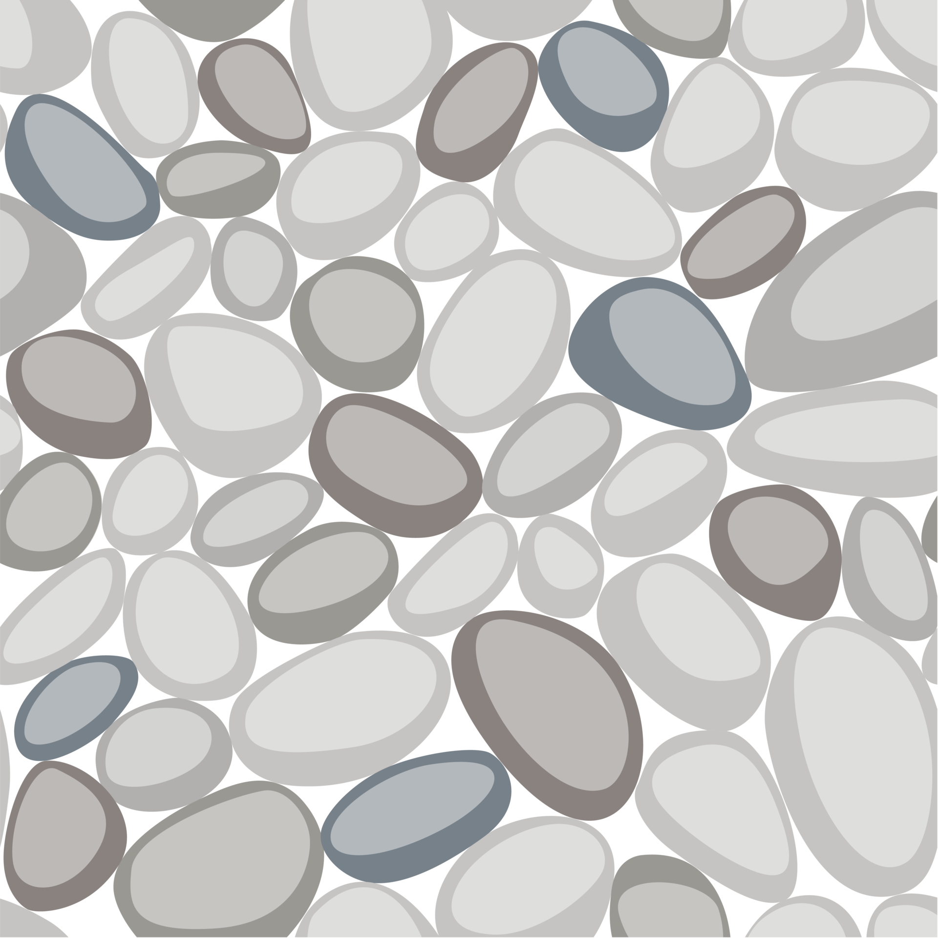 Free Seamless Texture Of Pebbles In A Flat Style Small Stones On The