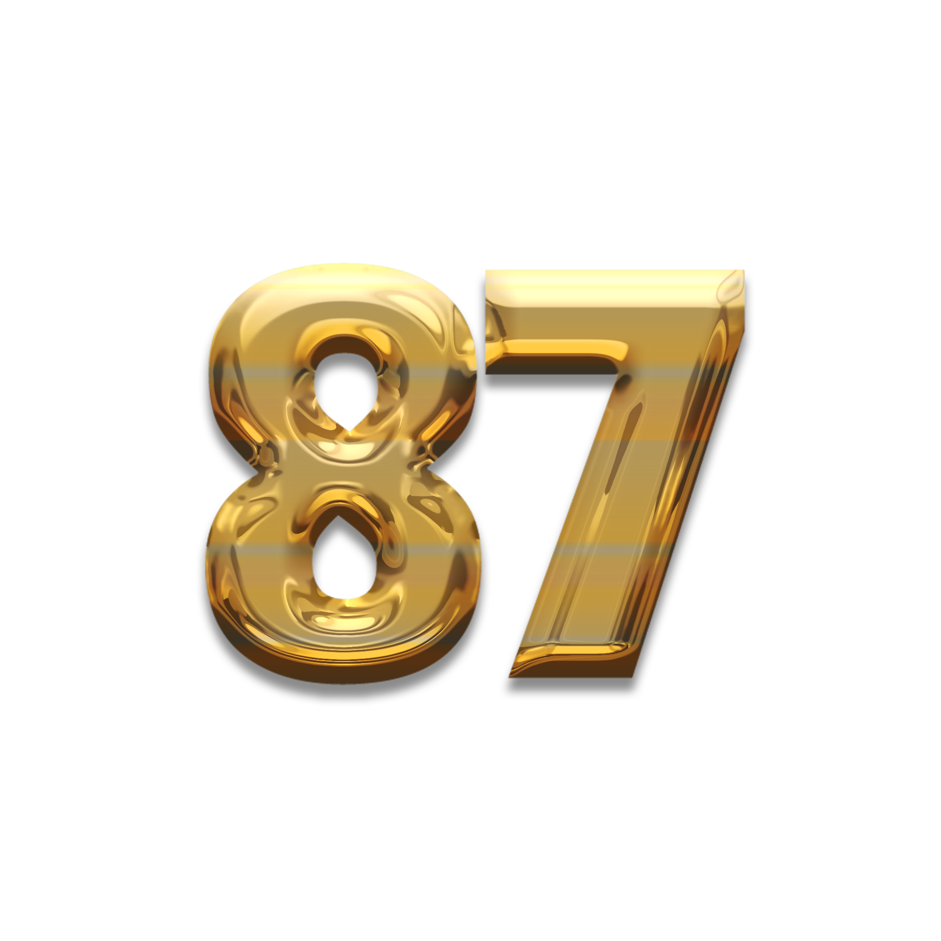 Number gold luxury, use birthday,age,anniversary 23250583 PNG
