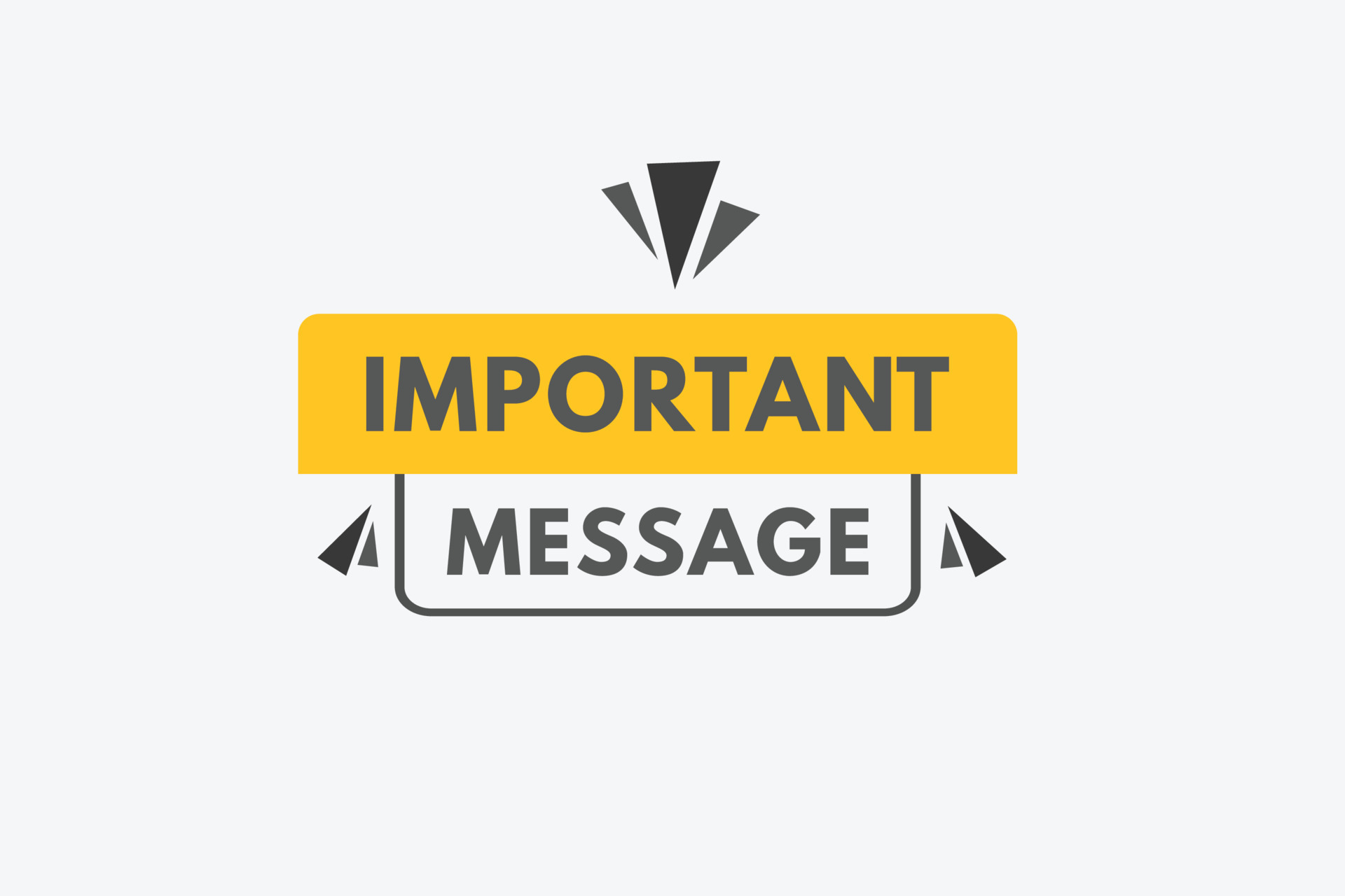 Important Message Text Button Important Message Sign Icon Label Sticker Web Buttons 23250654
