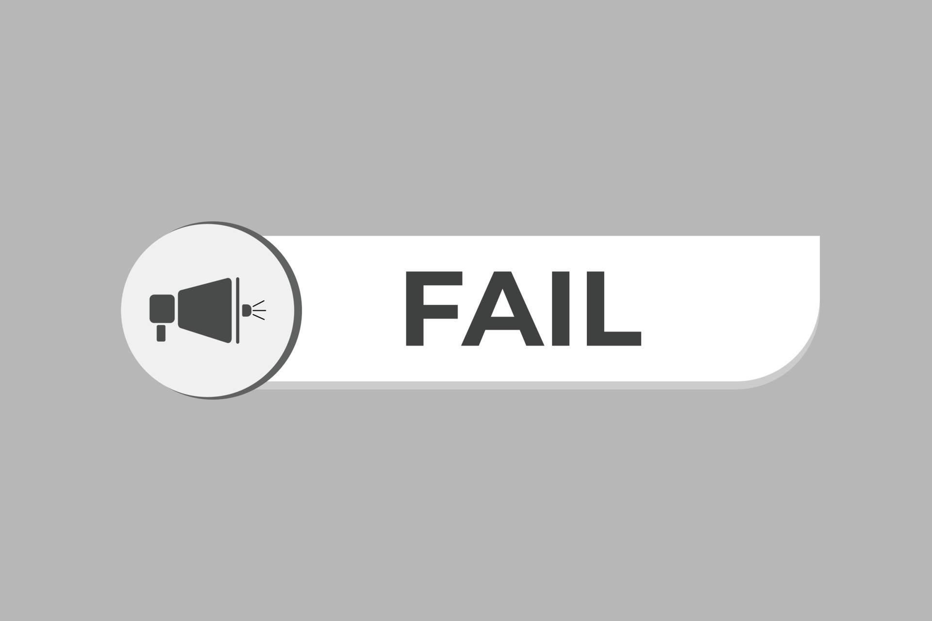 Fail Button. Speech Bubble, Banner Label Fail 23250841 Vector Art at ... Fail Button. Speech Bubble, Banner Label Fail 23250841 Vector Art at ...