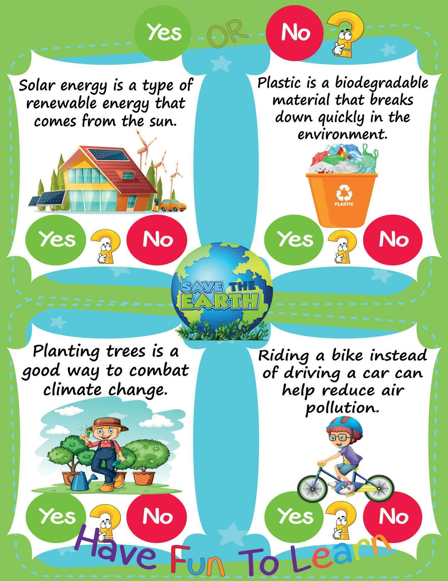 Worksheet for Logic Kids Task and Answer Questions Earth Day Save Our ...