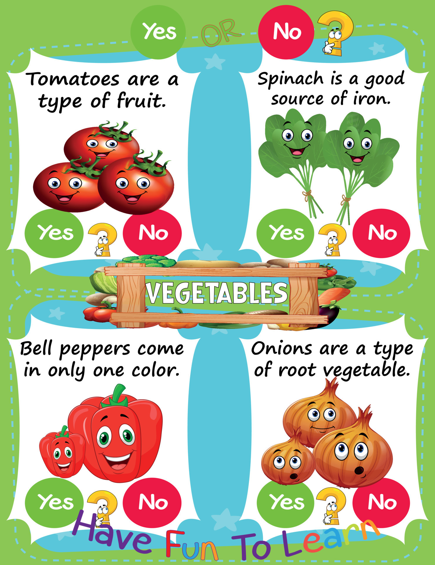 Worksheet for Logic Kids Task and Answer Questions Vegetables Healthy ...