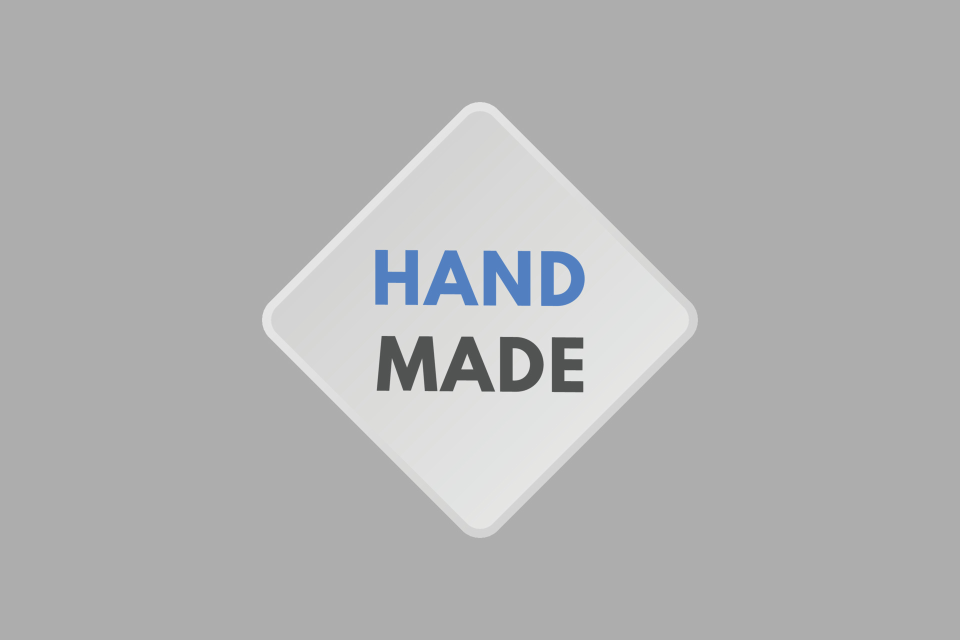 HandMade text Button. Hand Made Sign Icon Label Sticker Web Buttons ...