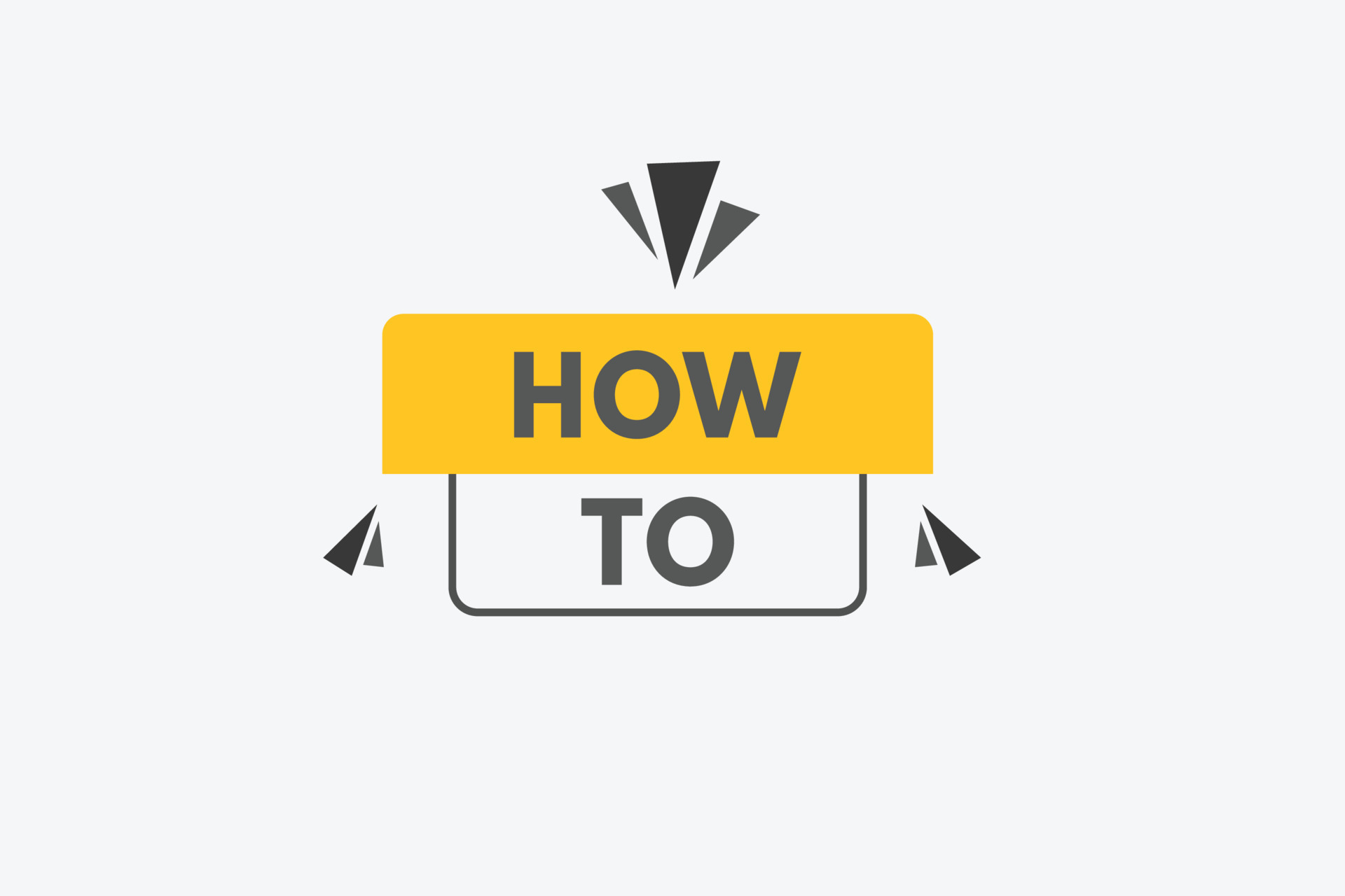 How To text Button. How To Sign Icon Label Sticker Web Buttons 23252630 ...