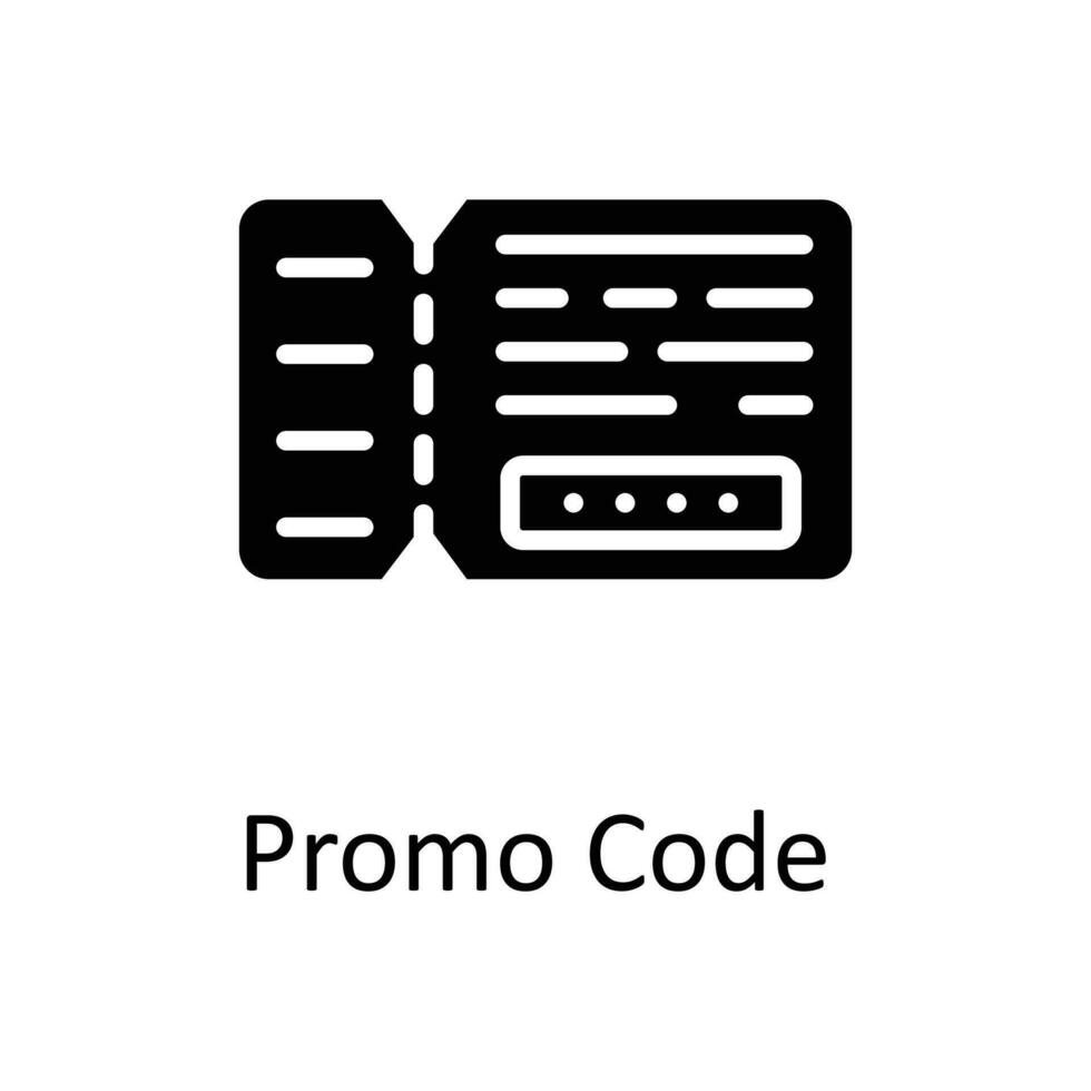 Promo Code Vector Solid Icons. Simple stock illustration stock 23252984 ...