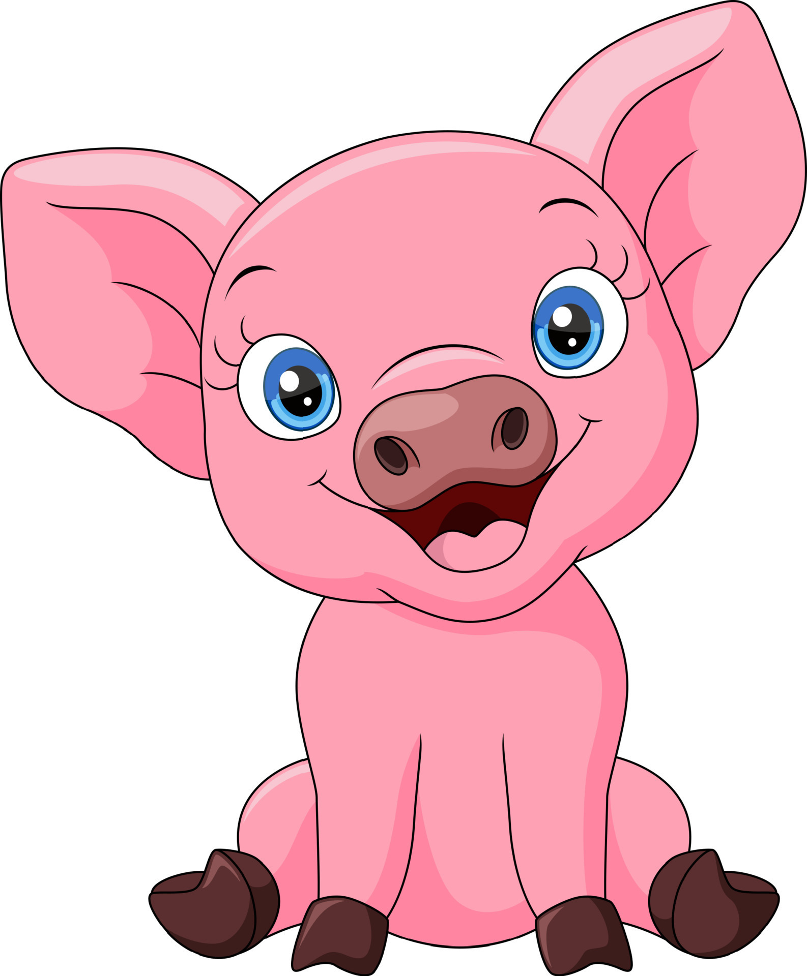 Cute baby pig cartoon sitting 23254116 Vector Art at Vecteezy Cute baby pig cartoon sitting 23254116 Vector Art at Vecteezy