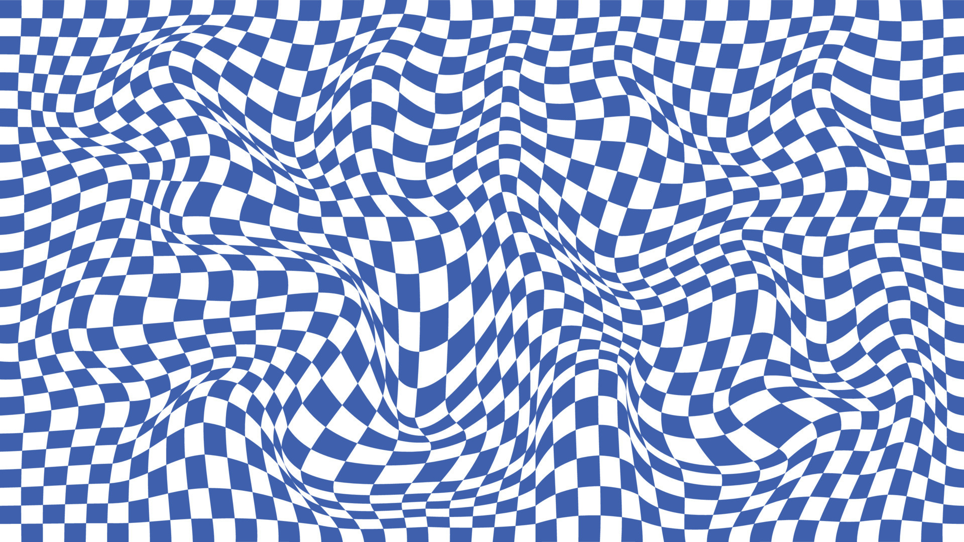 Checkered Background With Distorted Squares Abstract Banner With