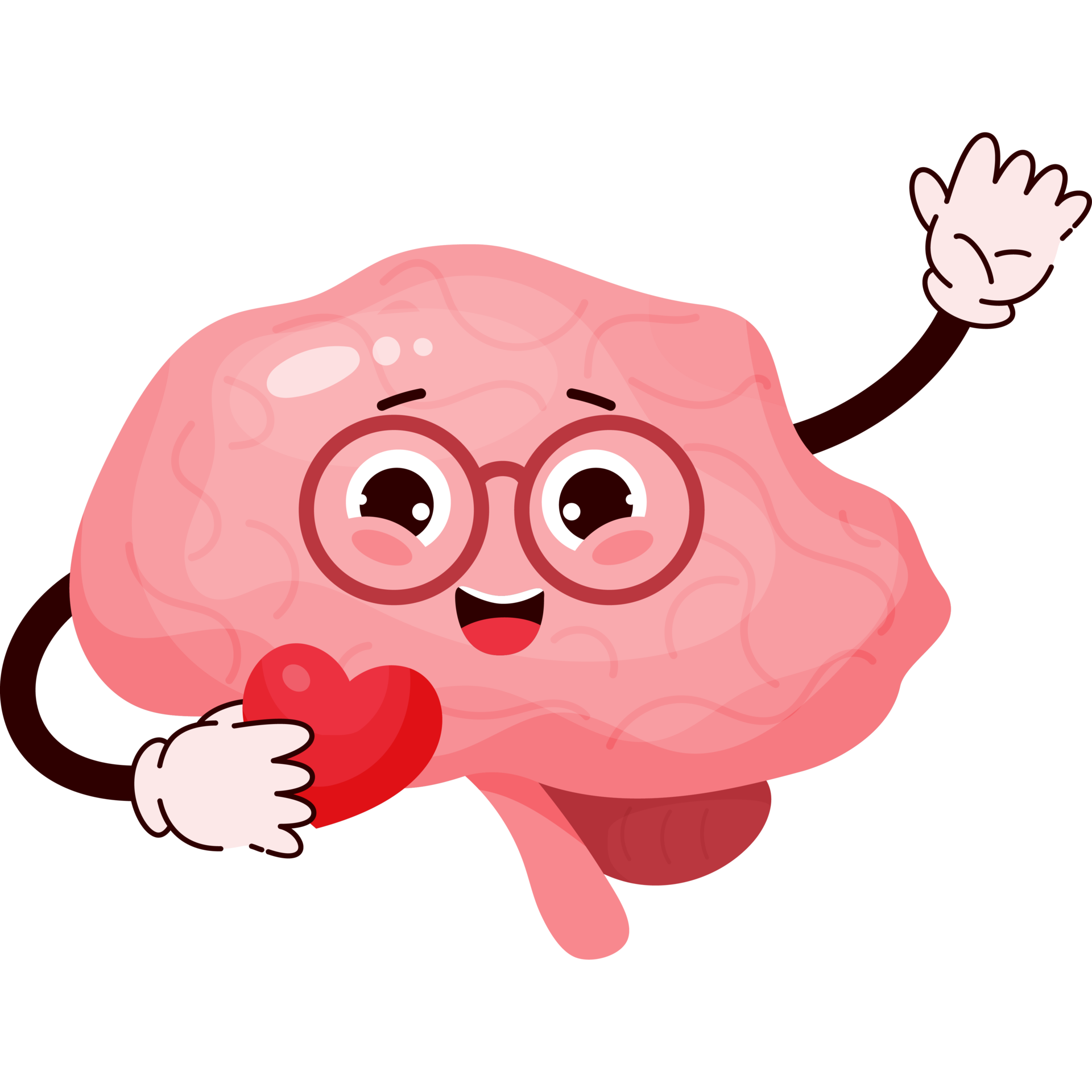 Cartoon Brain Character