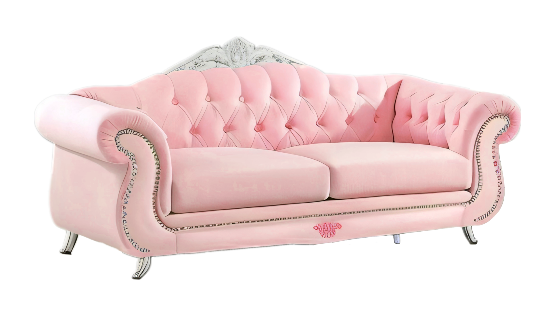 Pink sofa isolated on PNG background 23254642 PNG