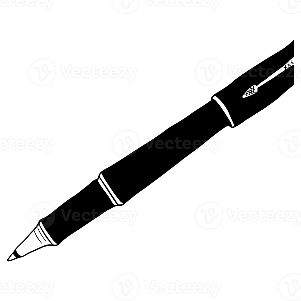 Classic Pen Outline Hand Drawn Outline Illustration 23255737 Png