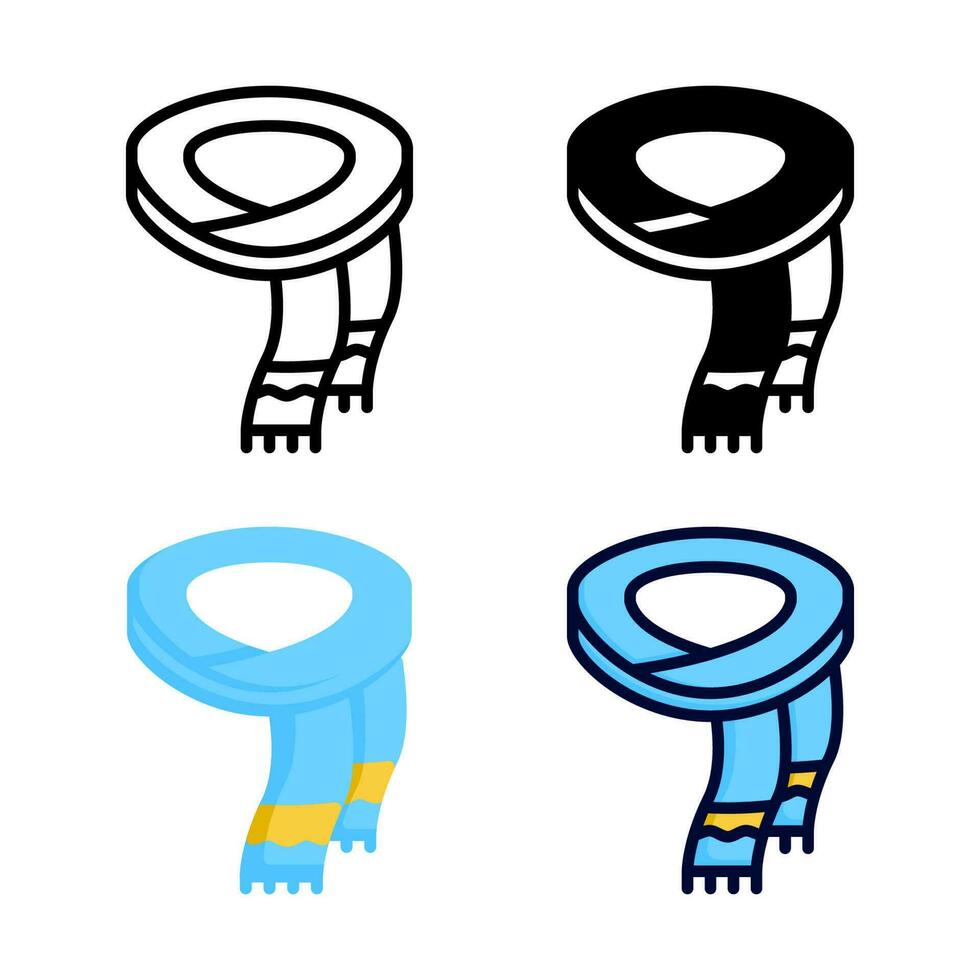 Shawl icon set collection 23256009 Vector Art at Vecteezy