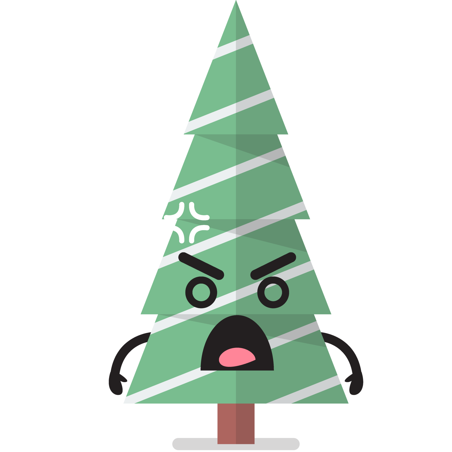 Christmas tree character emoji 23256271 PNG