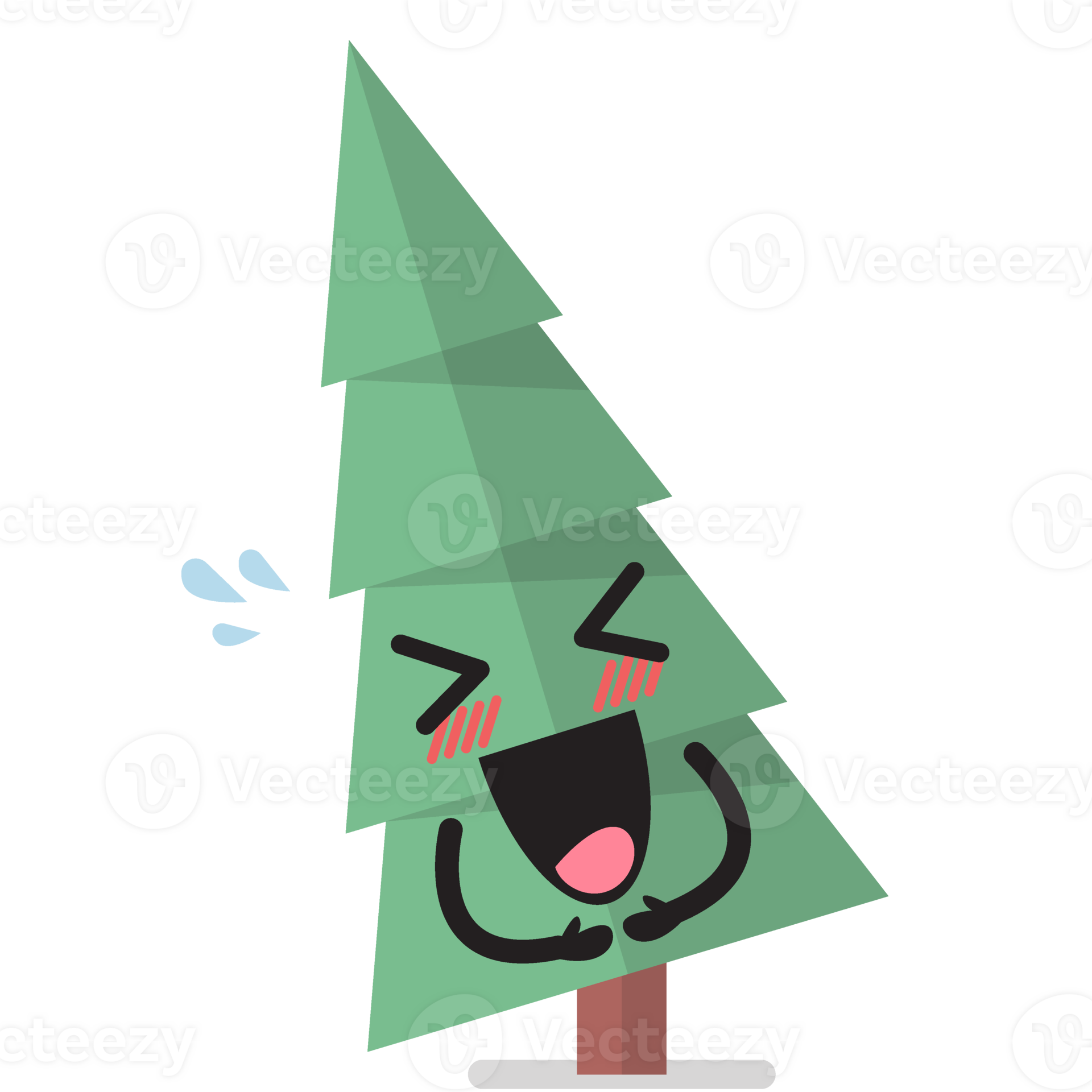 Christmas tree character emoji 23256277 PNG