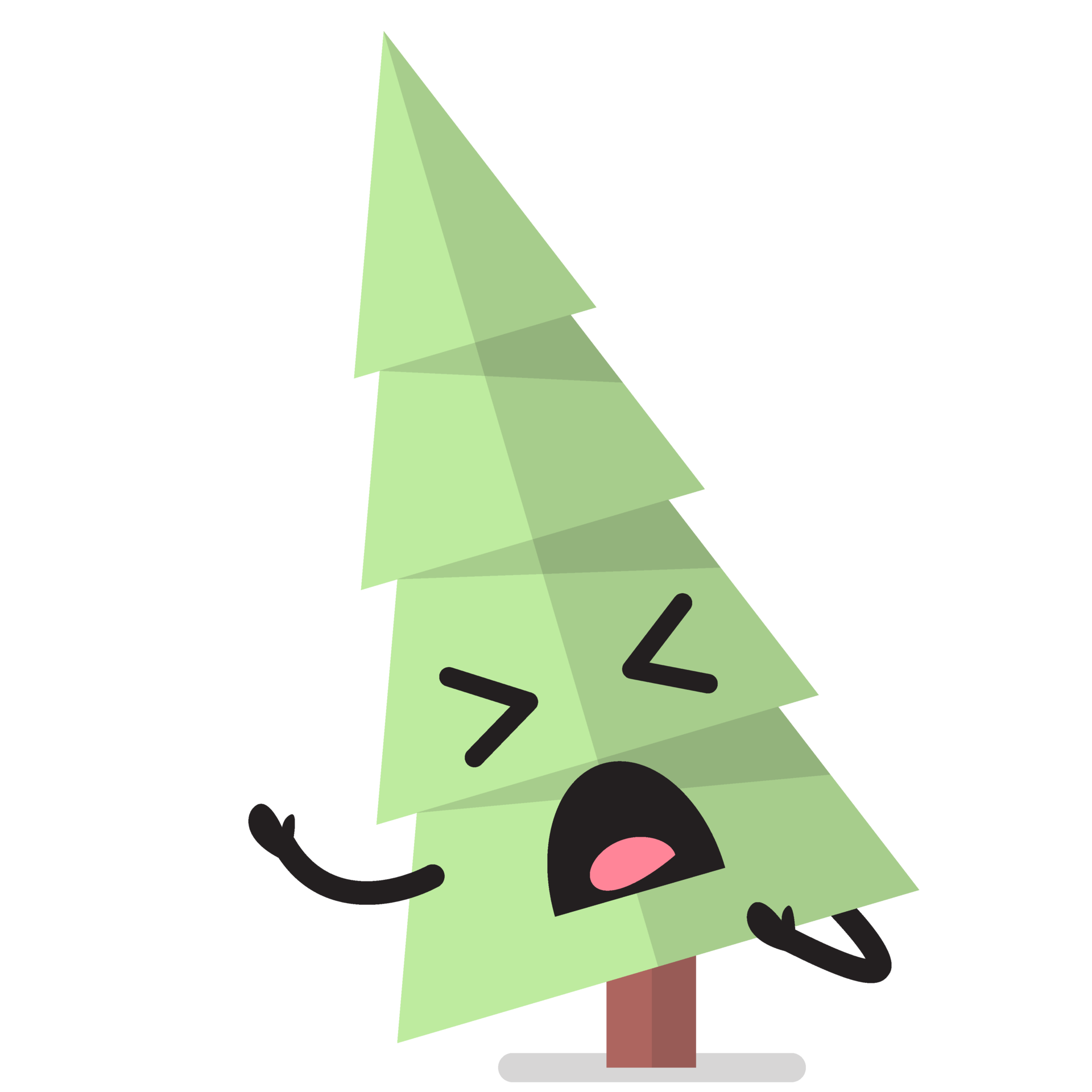 Christmas tree character emoji 23256394 PNG