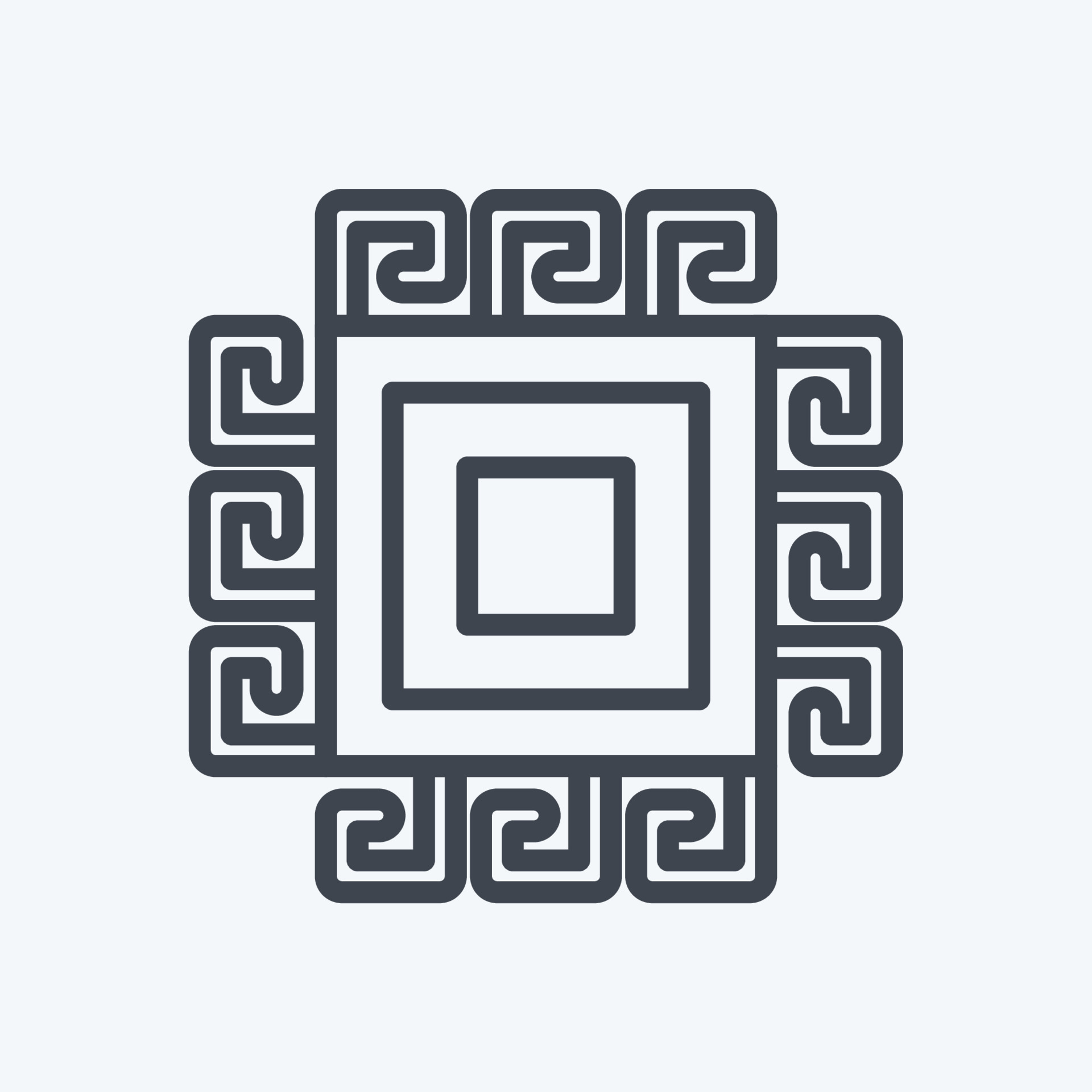 Icon Pattern Related To Decoration Symbol Line Style Simple Design