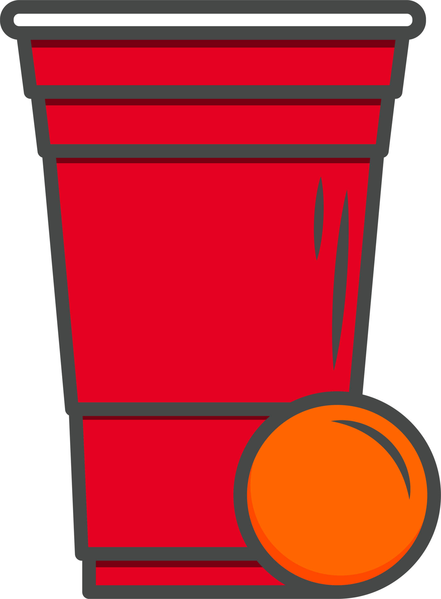 Beer Pong Cartoon