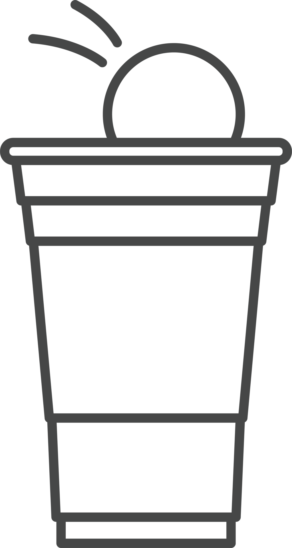 Outline Beer Pong Illustration Plastic Cup And Ball Traditional Party