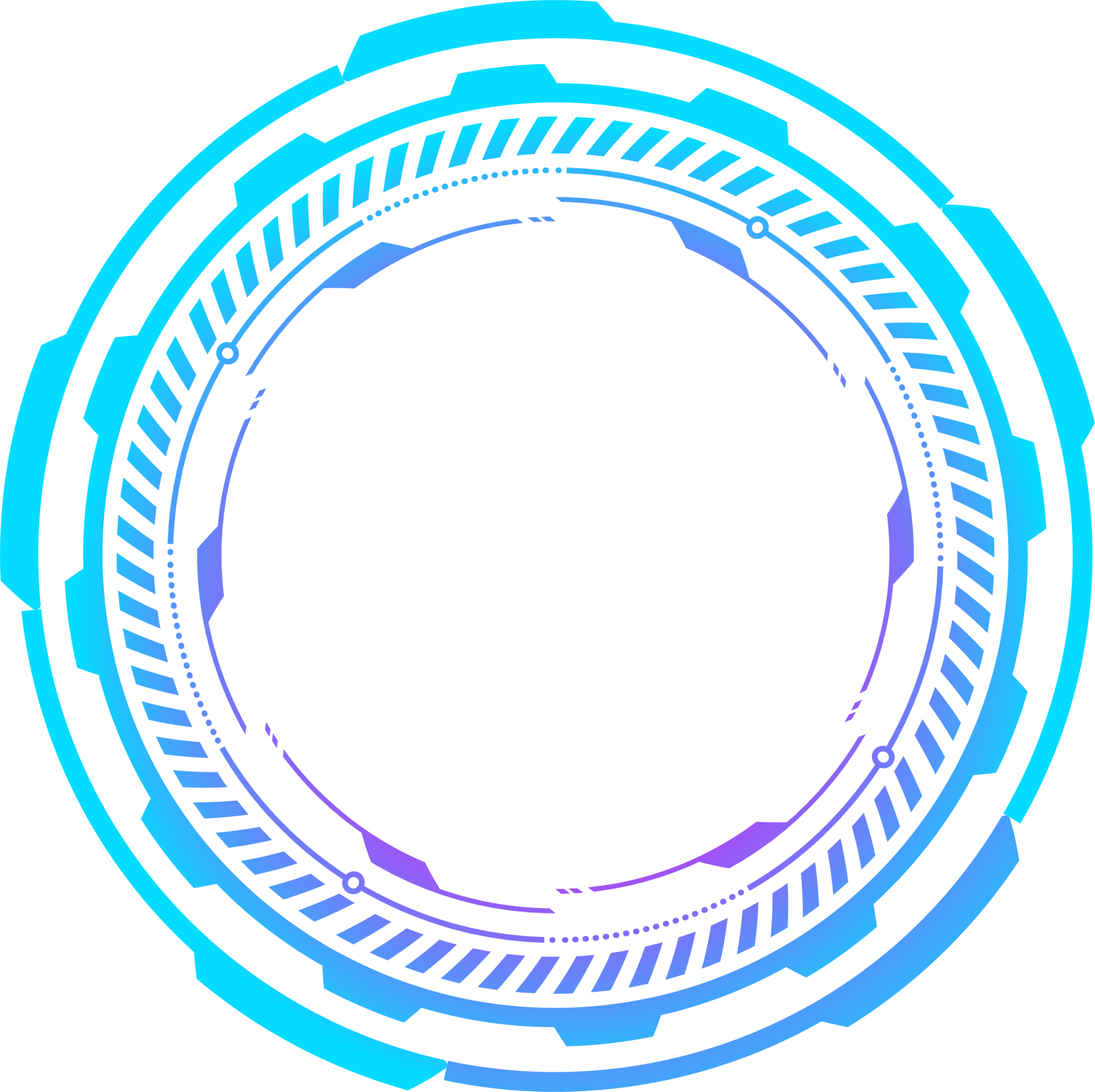 HUD futuristic element. Abstract optical neon aim 23265002 PNG