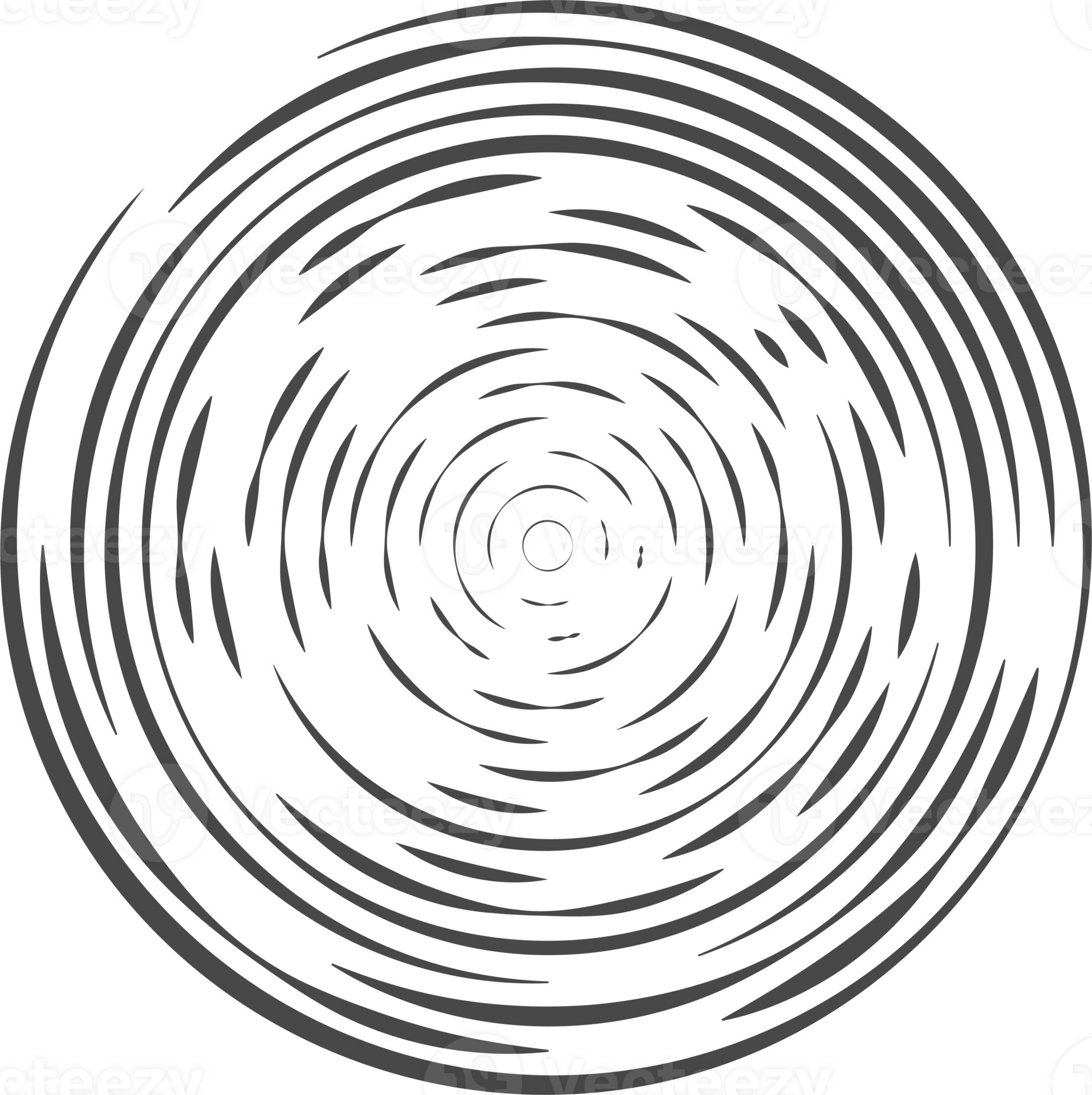 Circle concentric lines. Rippled rings and round sound waves pattern. Radial signal radar sign ...