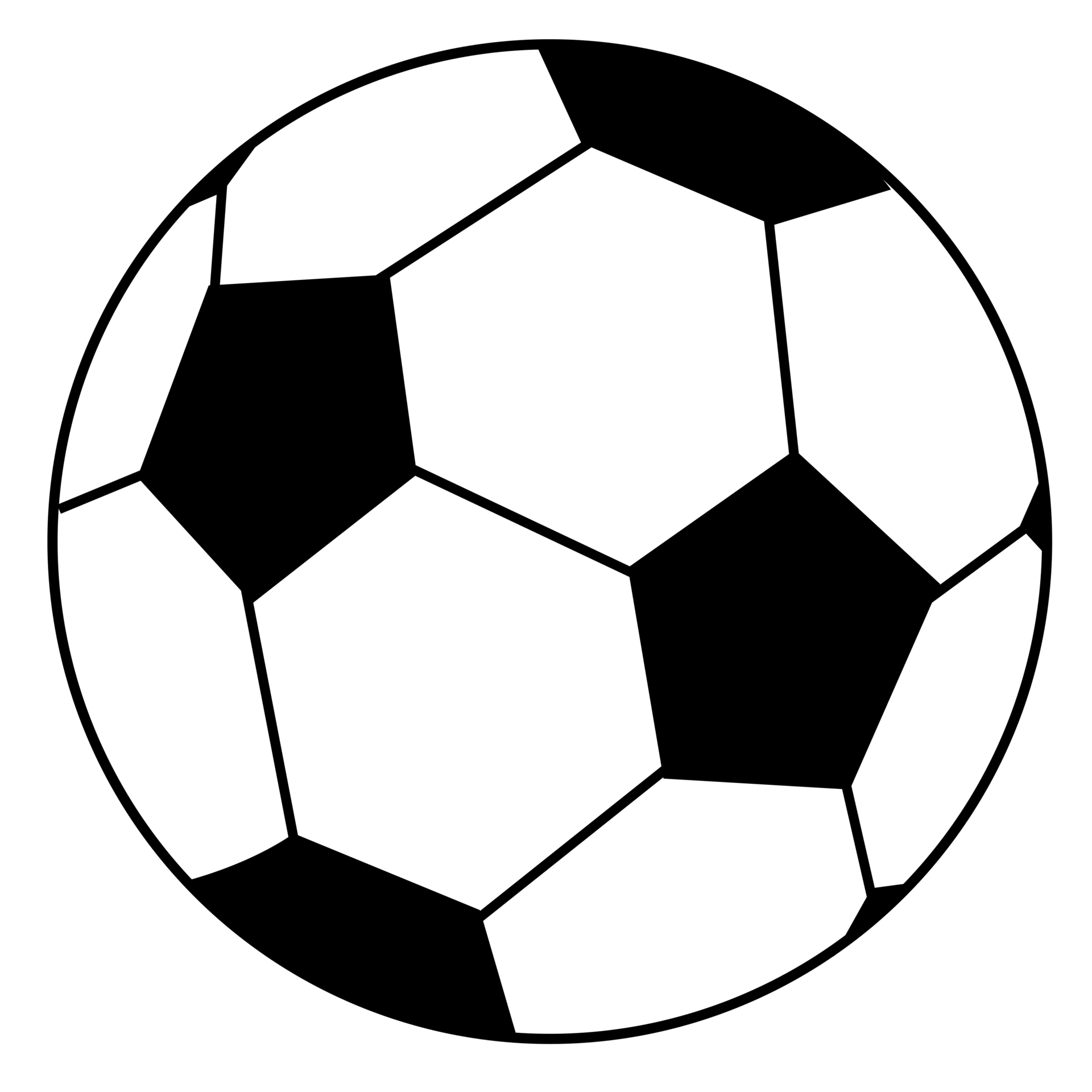 Soccer Ball Black And White 23265375 Png