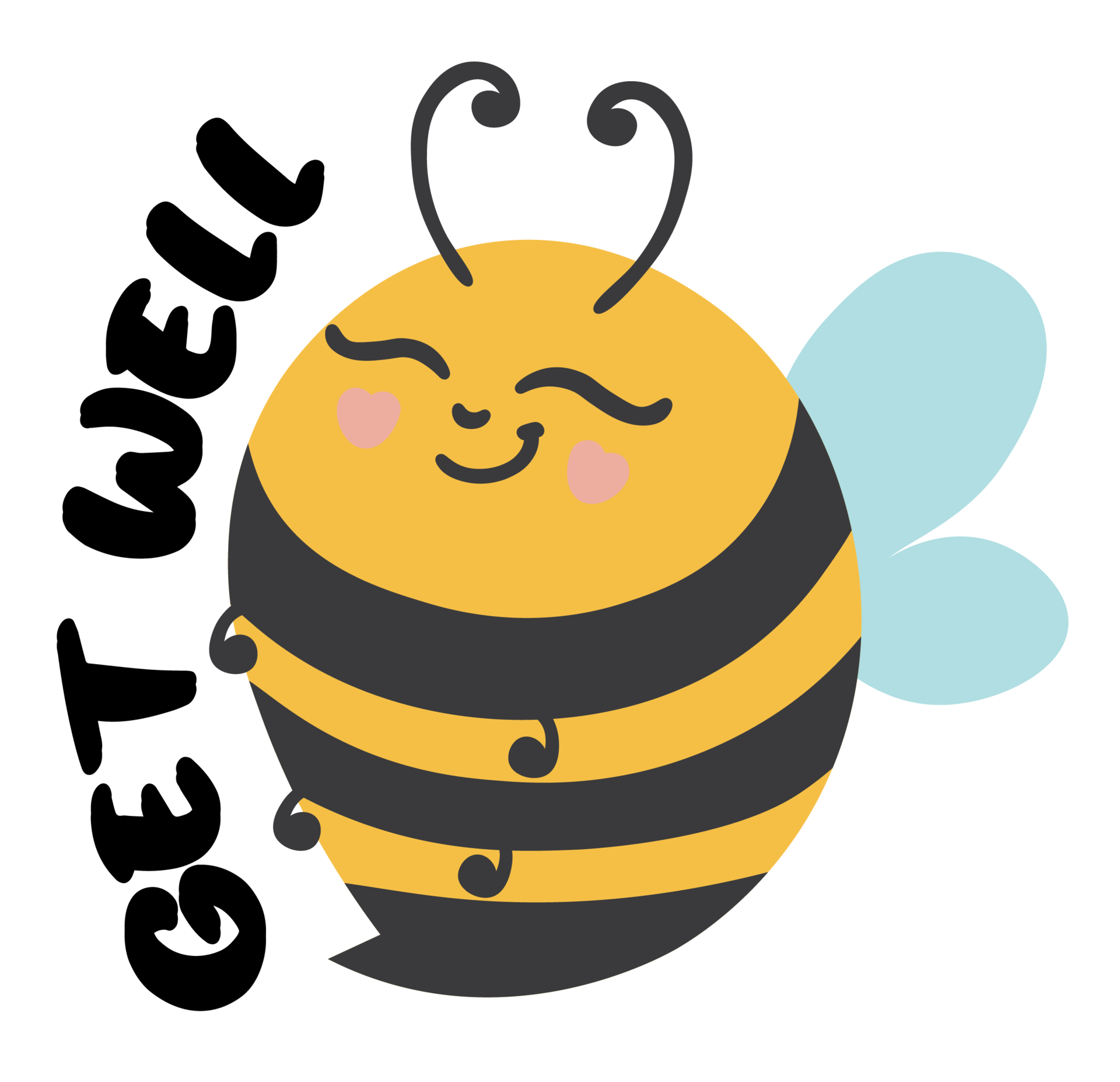 Sticker Cute Bee 23265625 Png