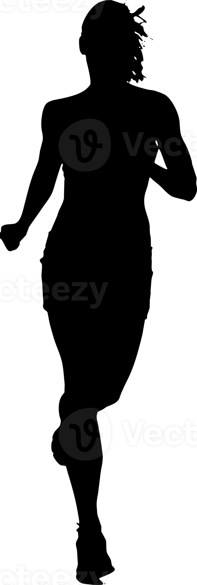 running woman front view 23265874 PNG