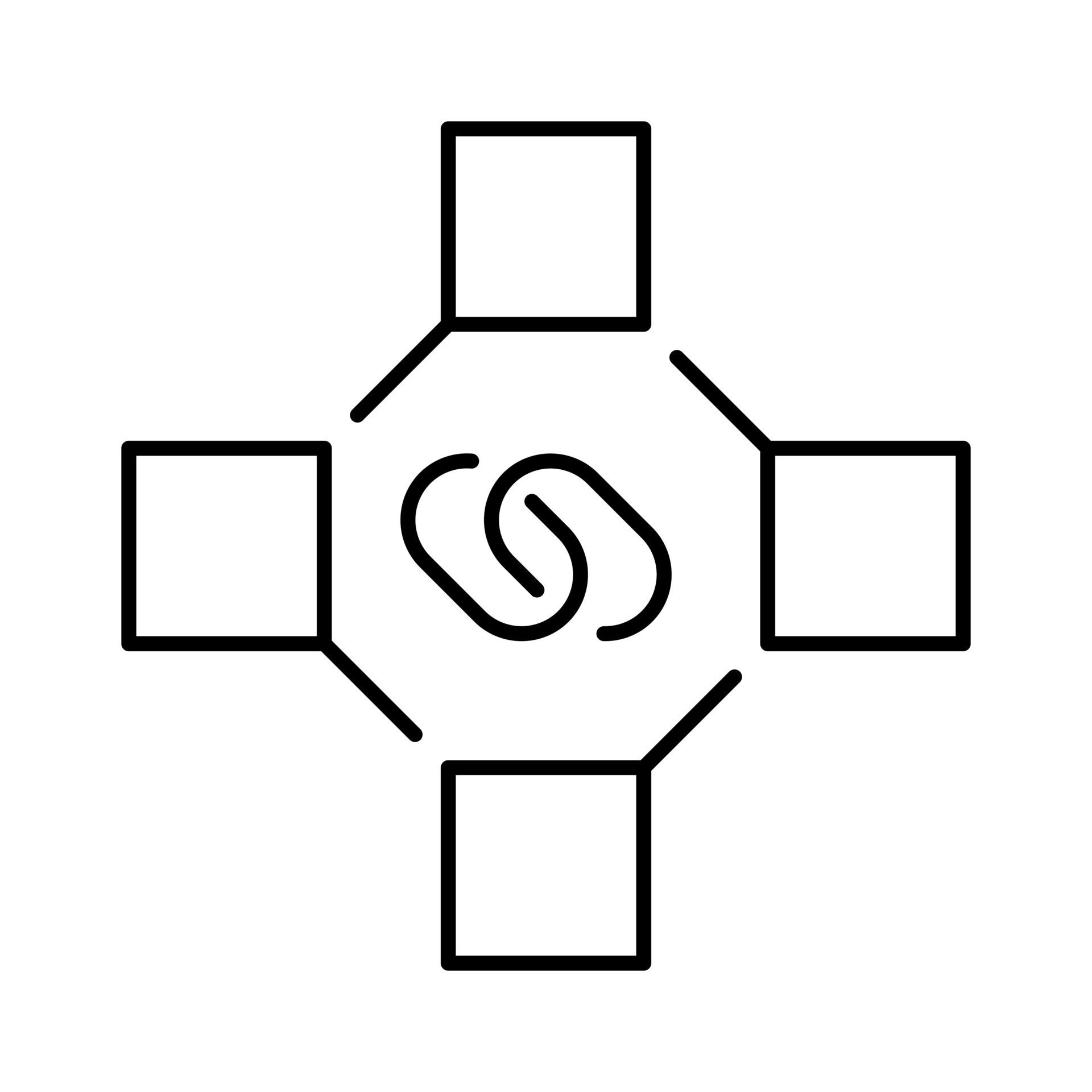 Blockchain Link Outline Icon Vector Illustration 23267294 Vector Art At