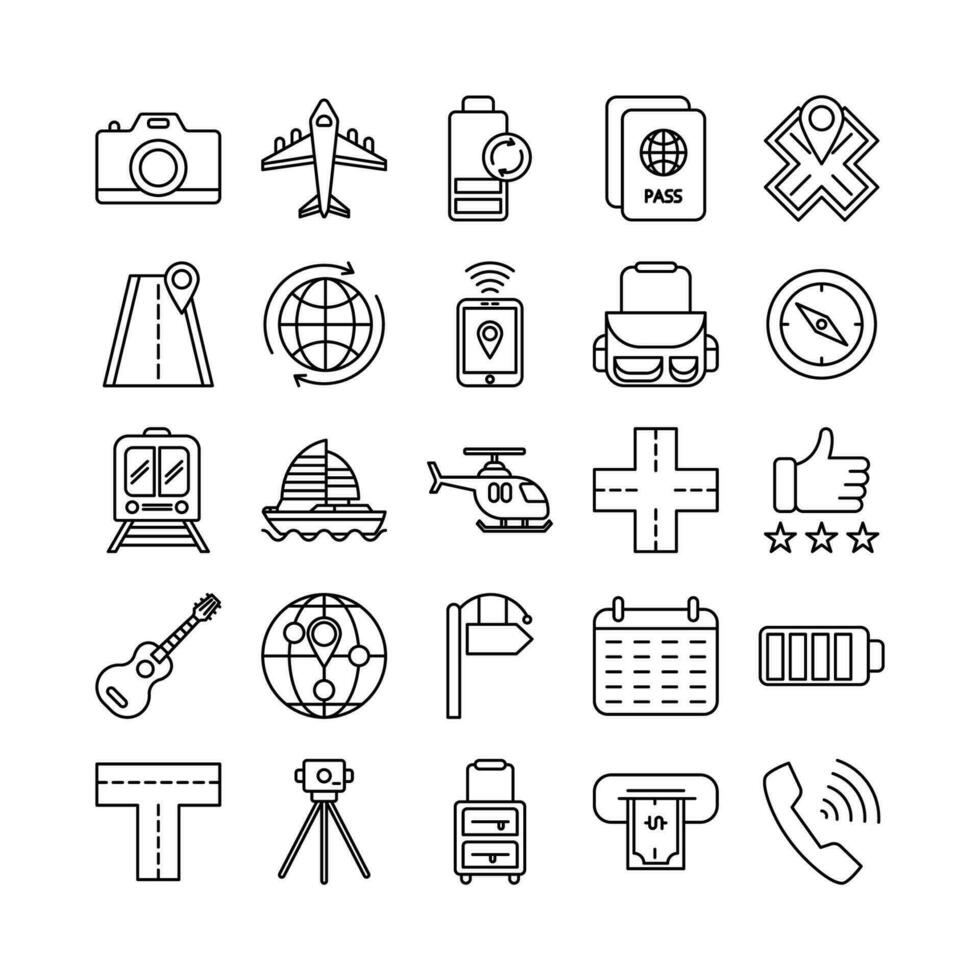 travel icon set. outline icon 23270272 Vector Art at Vecteezy travel icon set. outline icon 23270272 Vector Art at Vecteezy