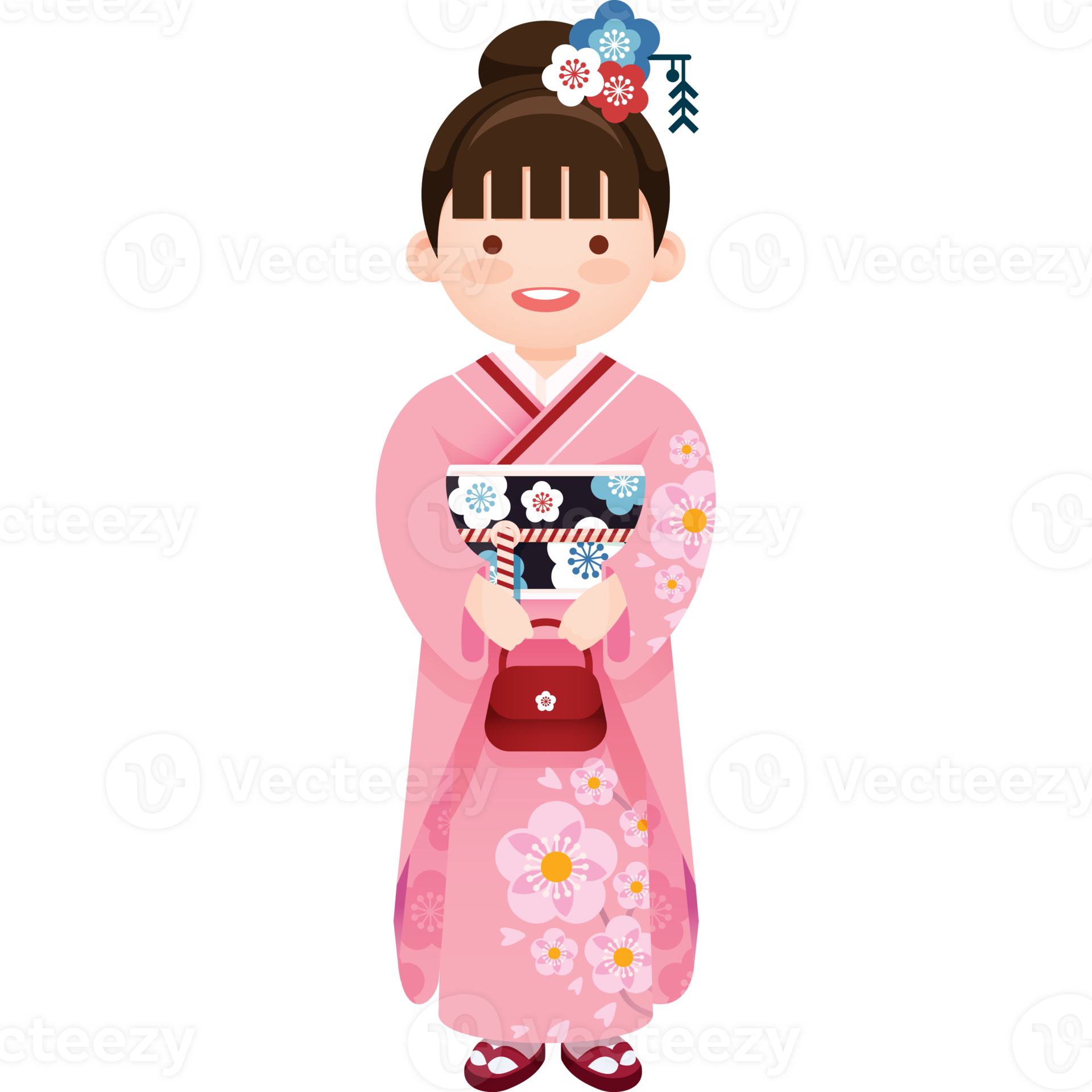 Japan girl in kimono 23271526 PNG