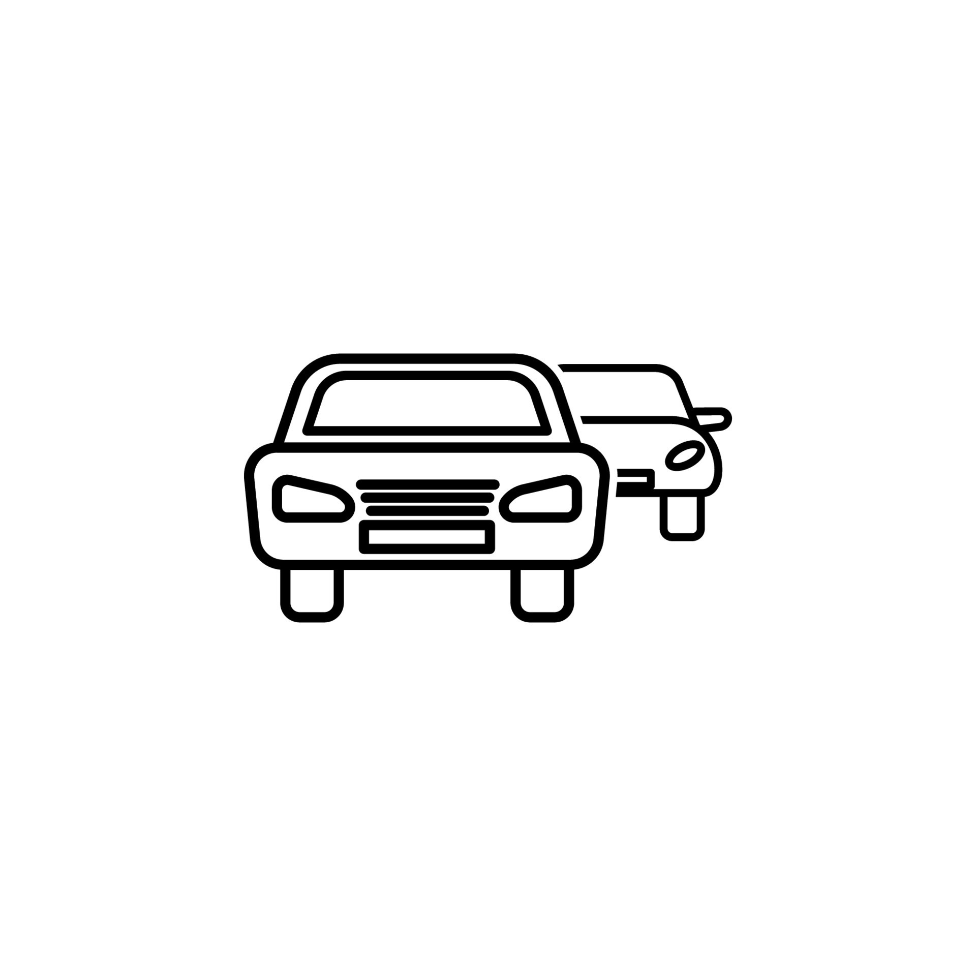 two cars vector icon illustration 23277536 Vector Art at Vecteezy