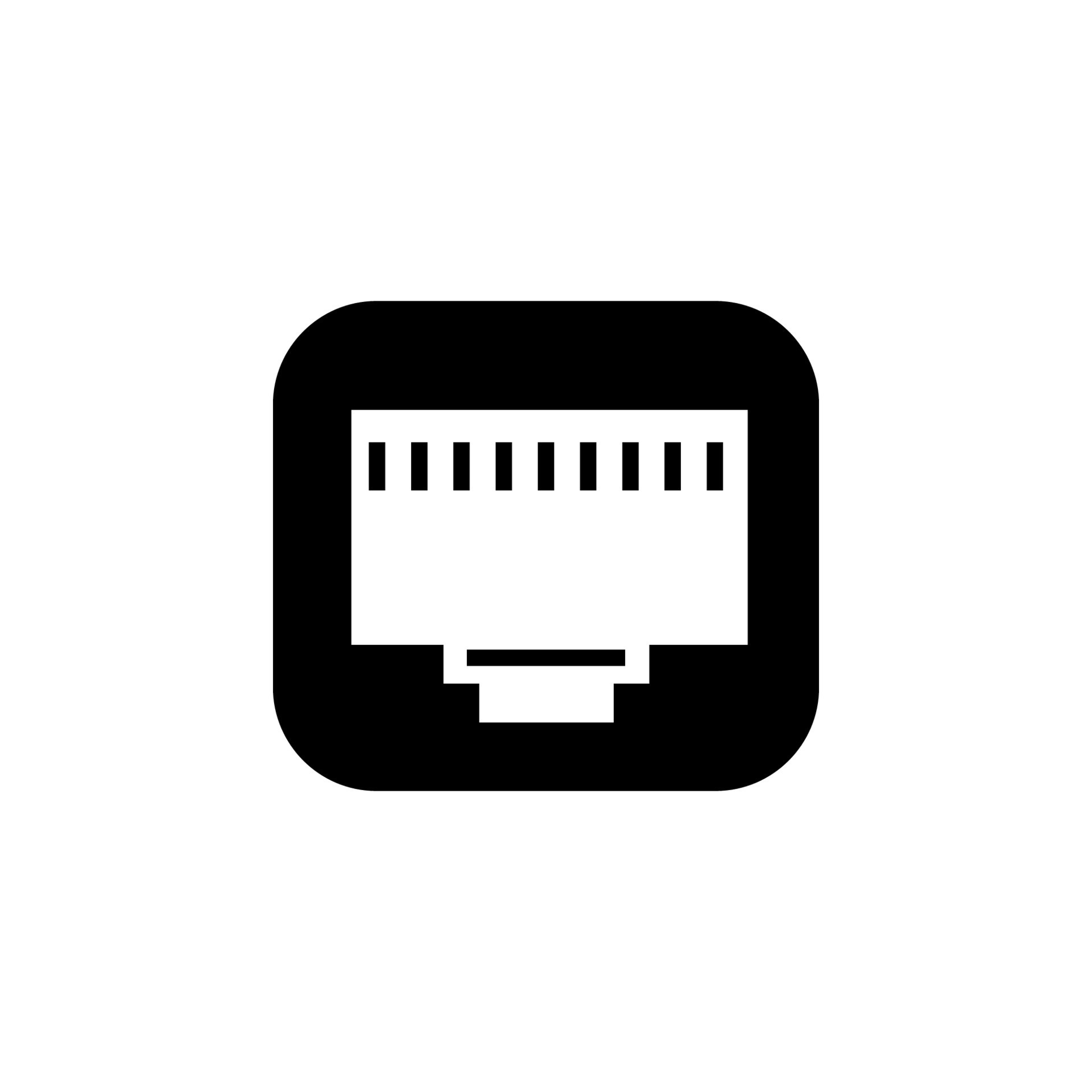 LAN port vector icon illustration 23278558 Vector Art at Vecteezy