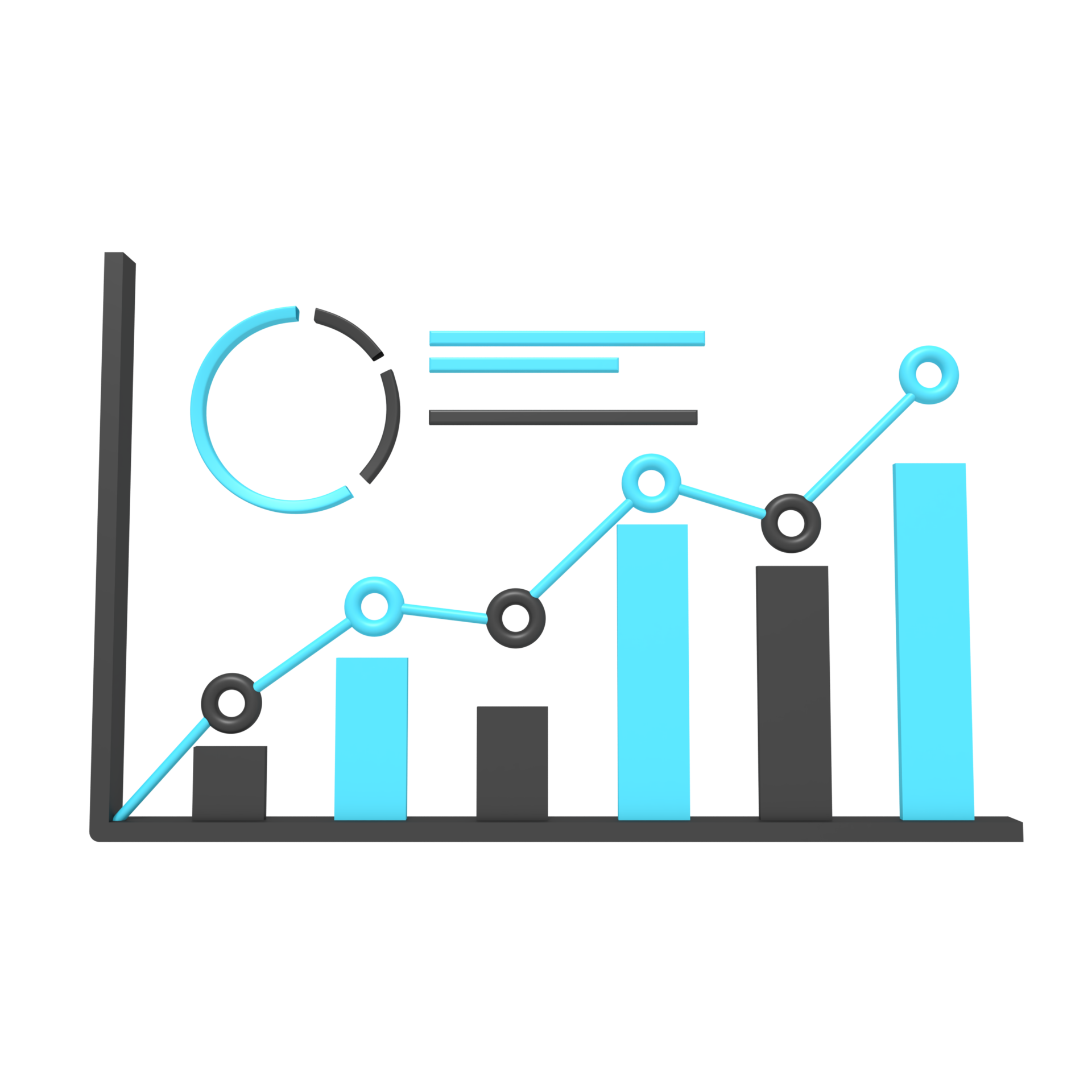 3d Icon Of Statistics Chart Marketing 23281077 Png