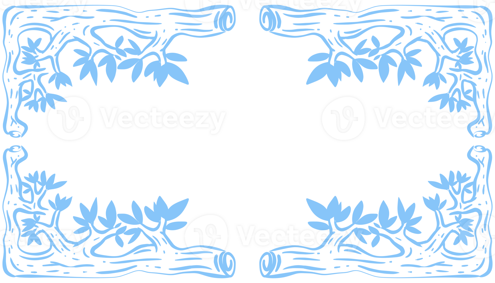 Blue abstract frame background illustration 23282124 PNG