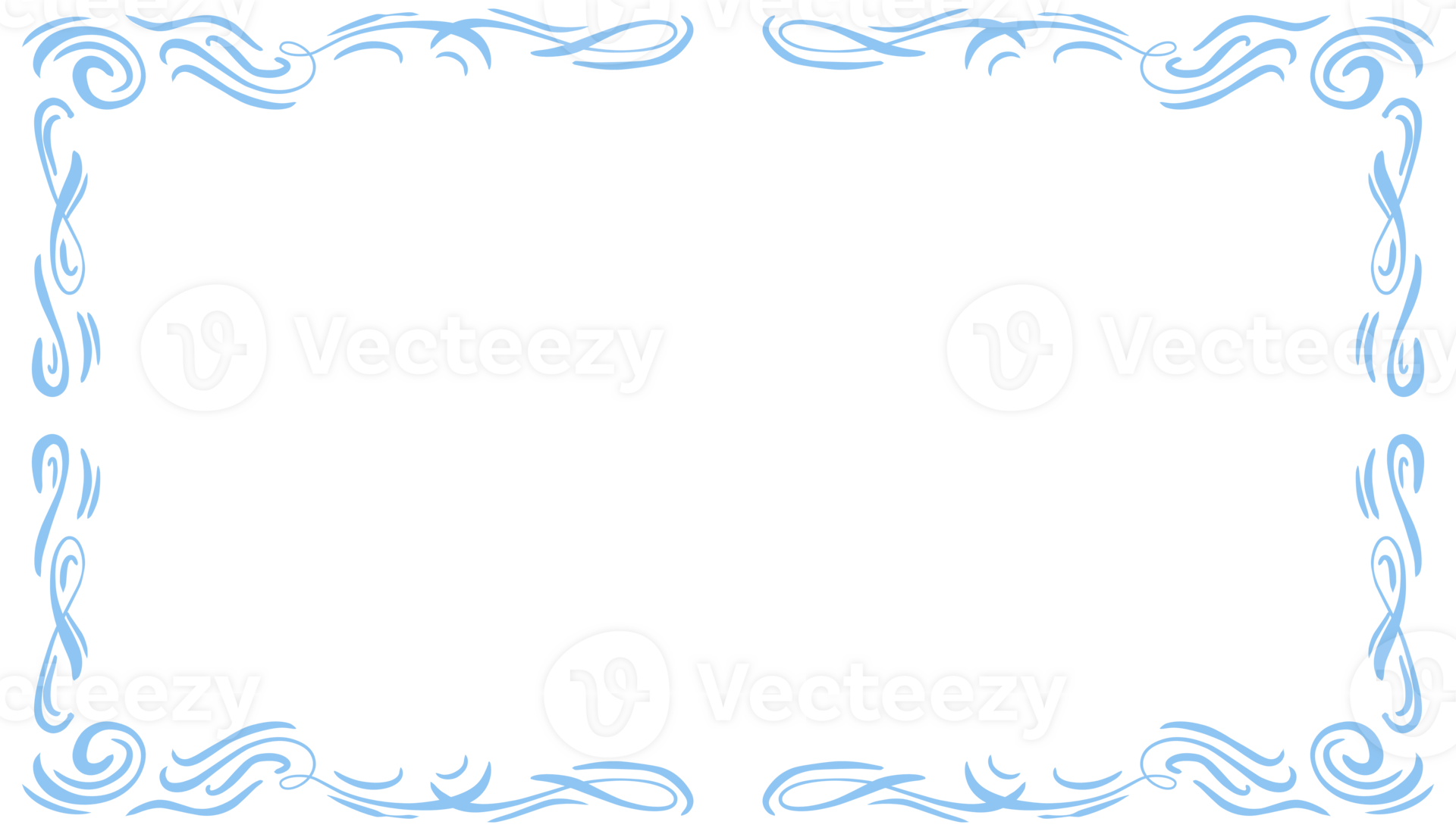 Blue abstract frame background illustration 23282125 PNG