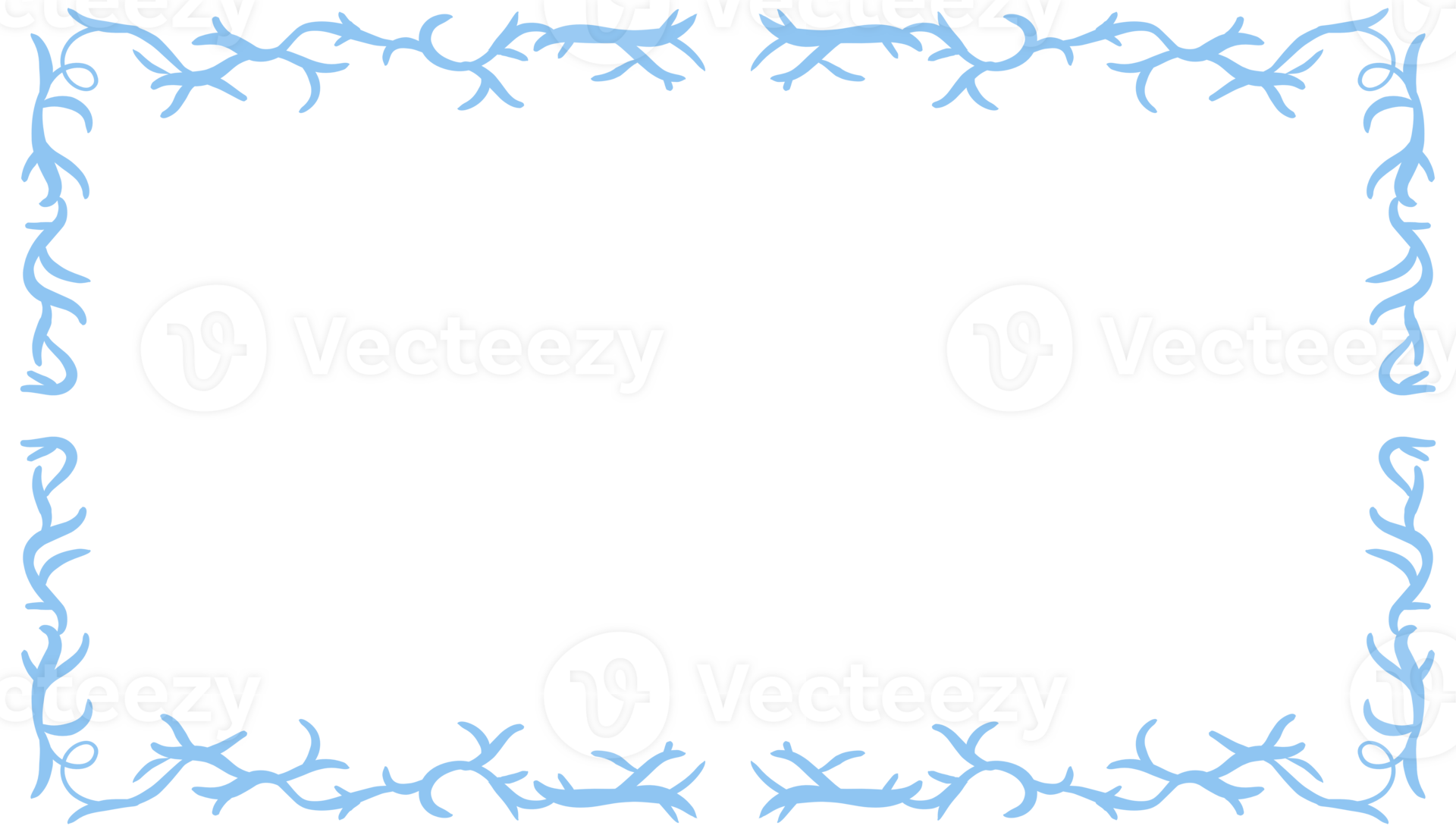 Blue abstract frame background illustration 23282144 PNG