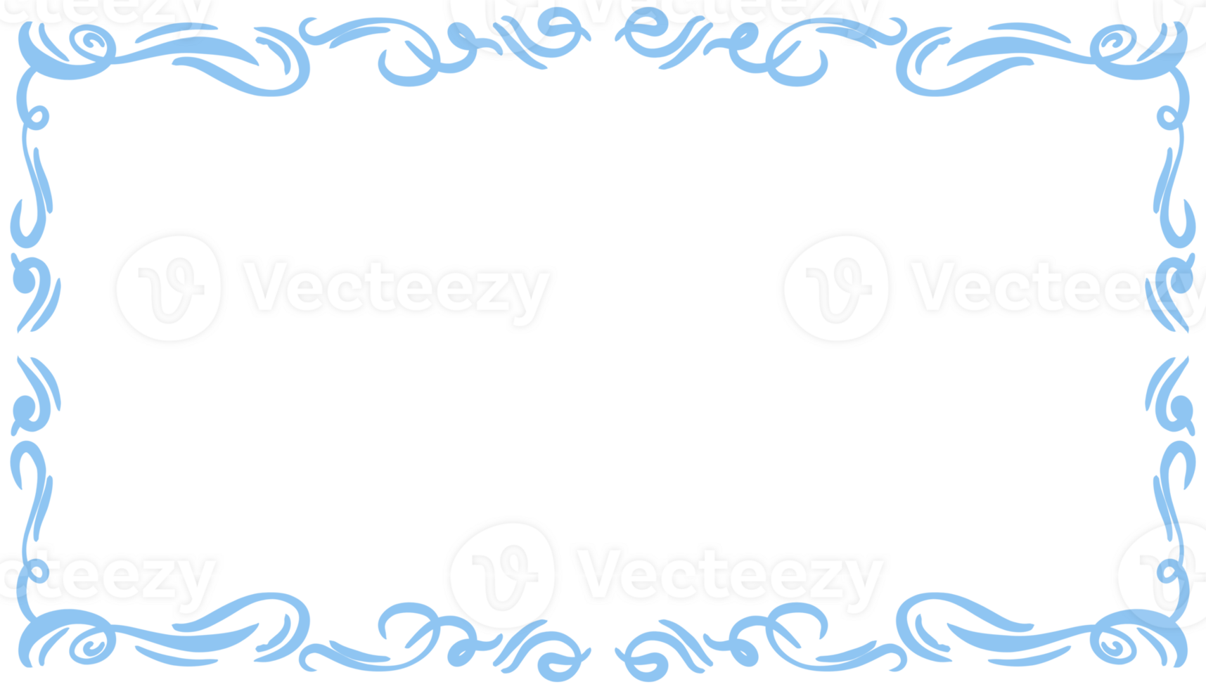Blue abstract frame background illustration 23282145 PNG