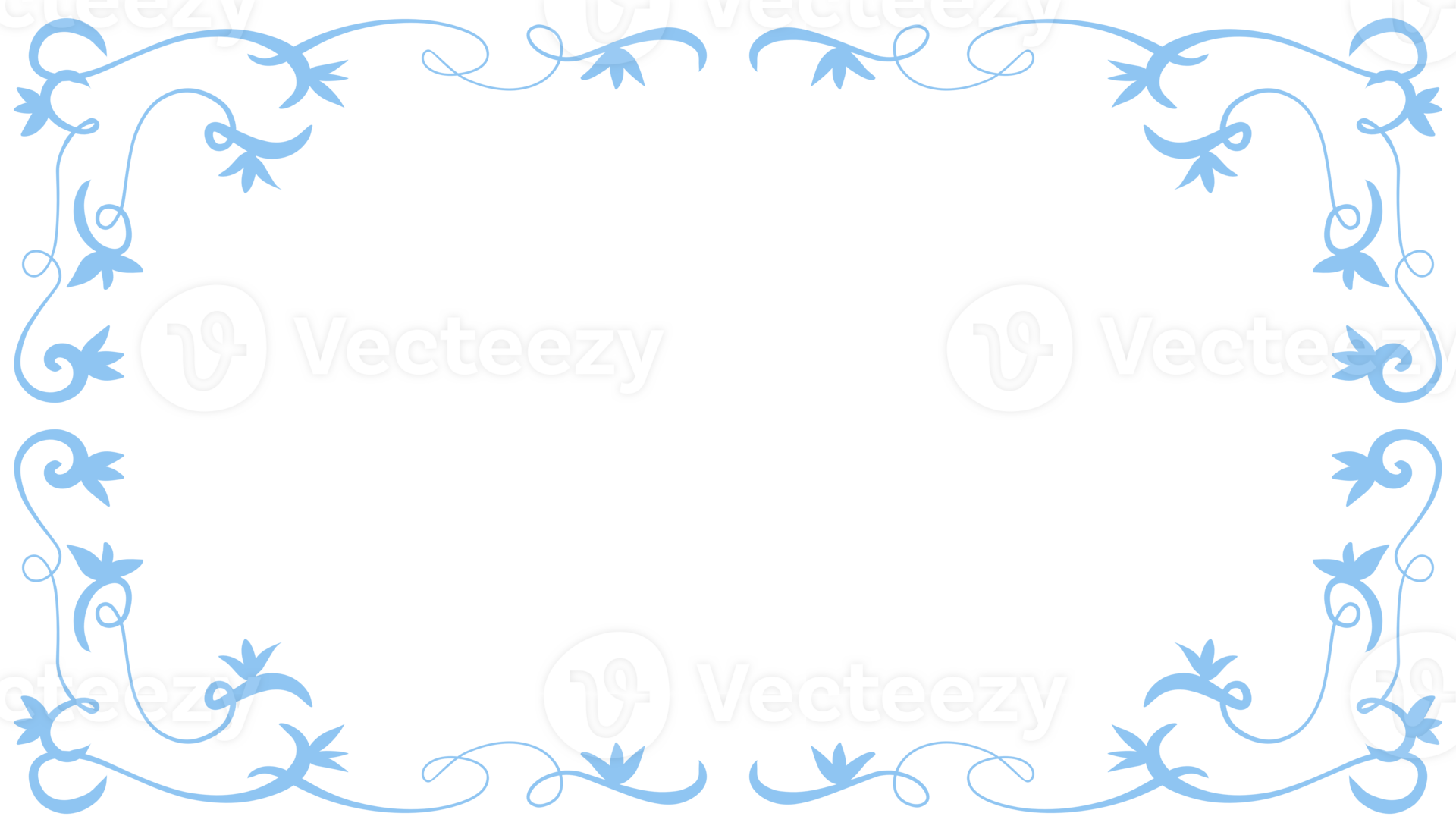 Blue abstract frame background illustration 23282149 PNG