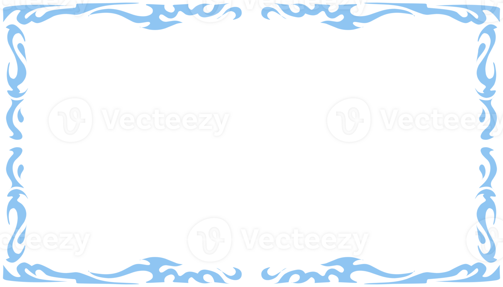 Blue abstract frame background illustration 23282162 PNG