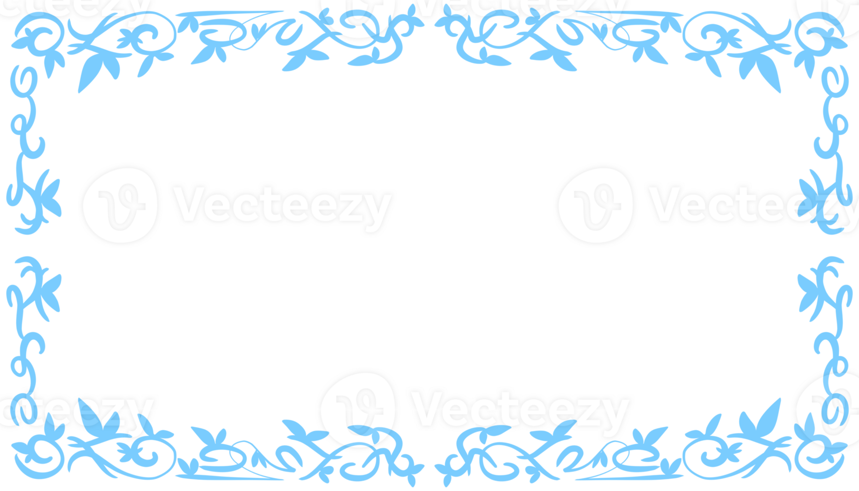 Blue abstract frame background illustration 23282165 PNG