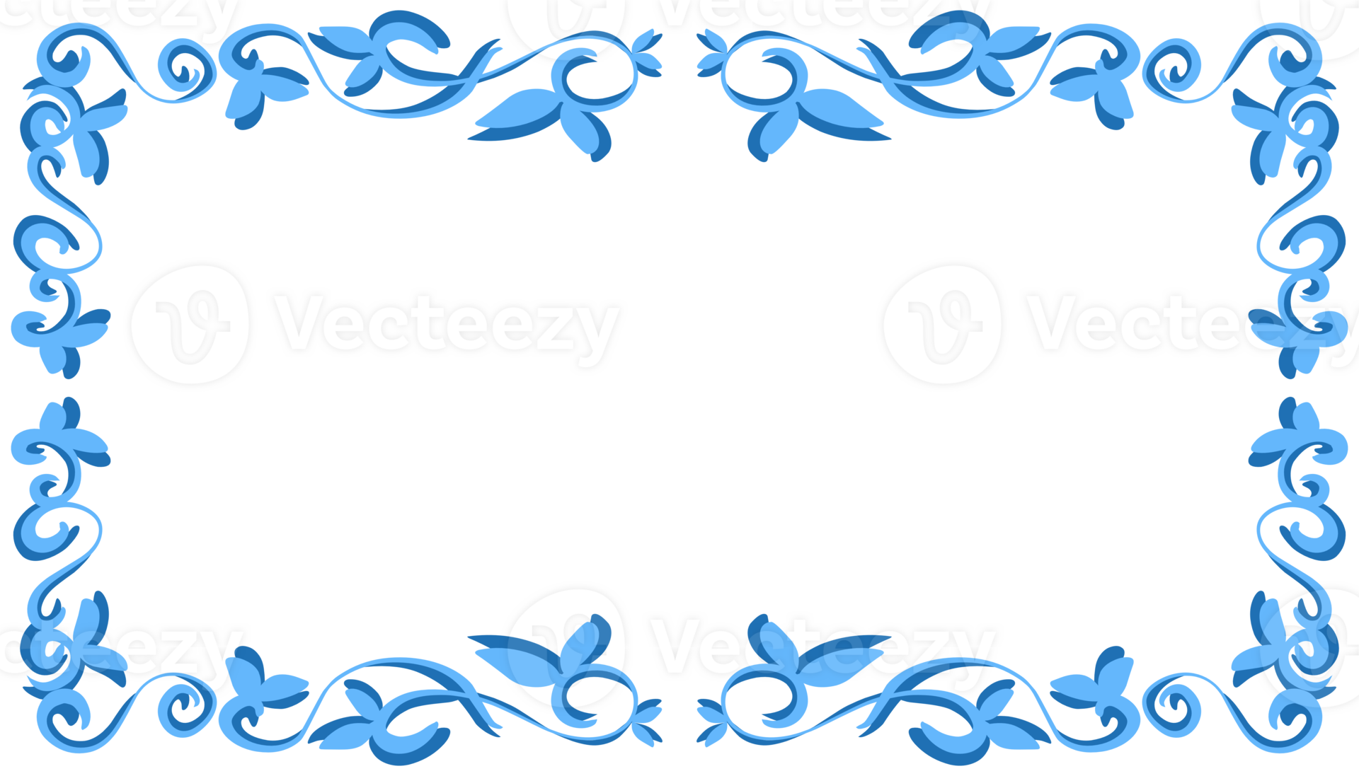 Blue abstract frame background illustration 23282167 PNG