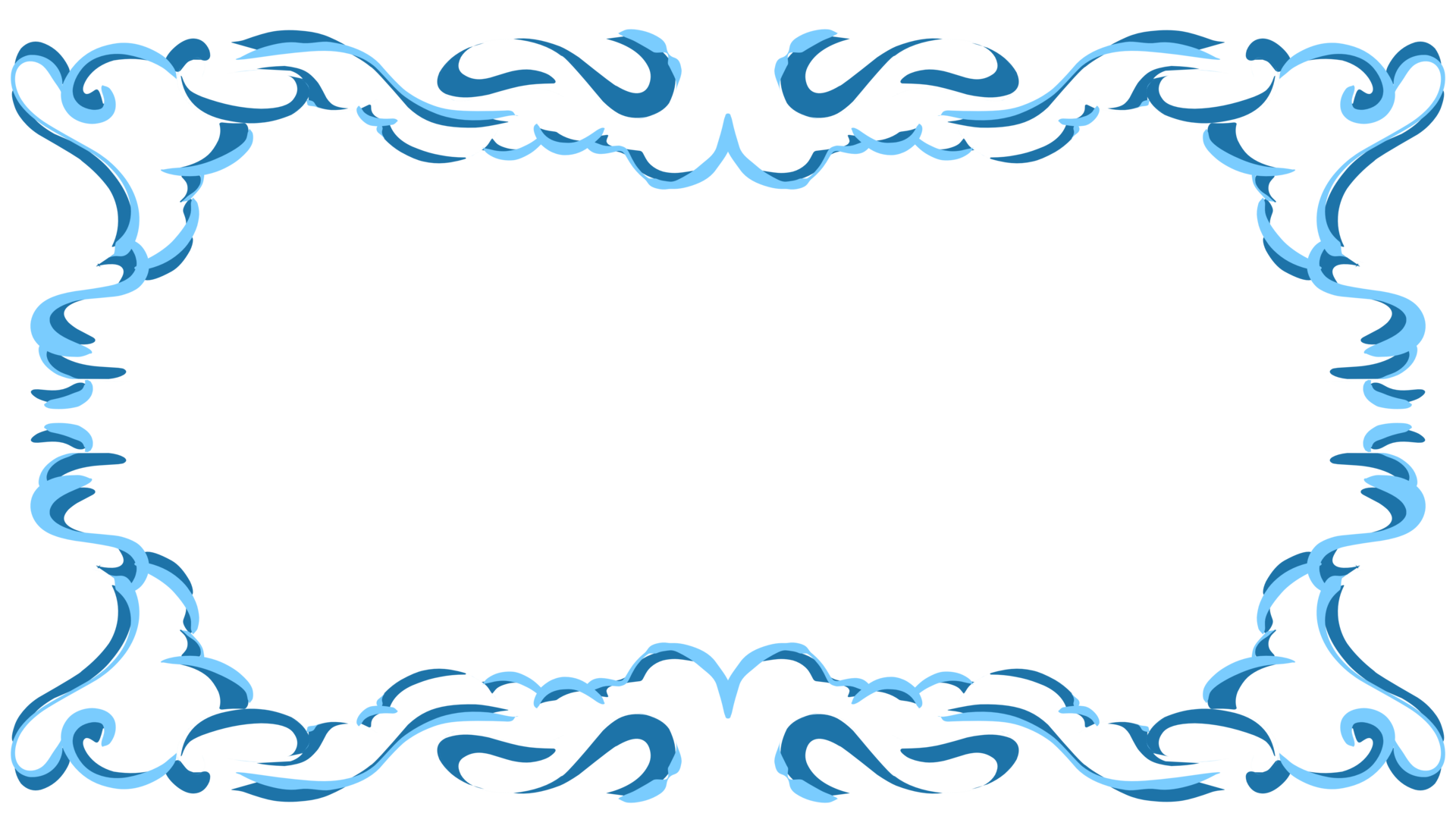 Blue abstract frame background illustration 23282168 PNG